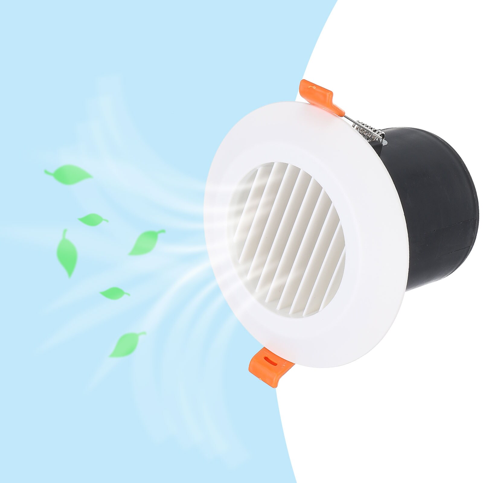 PATIKIL 3inch Round Air Vent Spring Loaded ABS Soffit Exhaust Vent ...