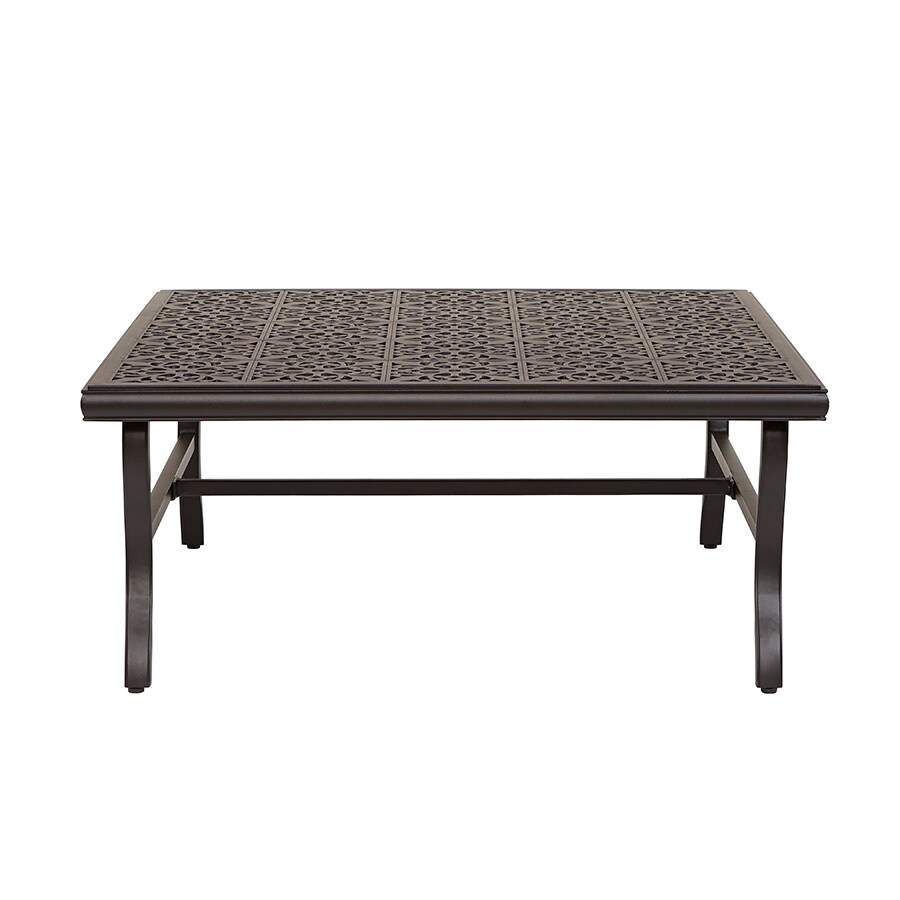 Garden Treasures Belthorne Square Outdoor Coffee Table 41 in W x 41 in L at Lowes