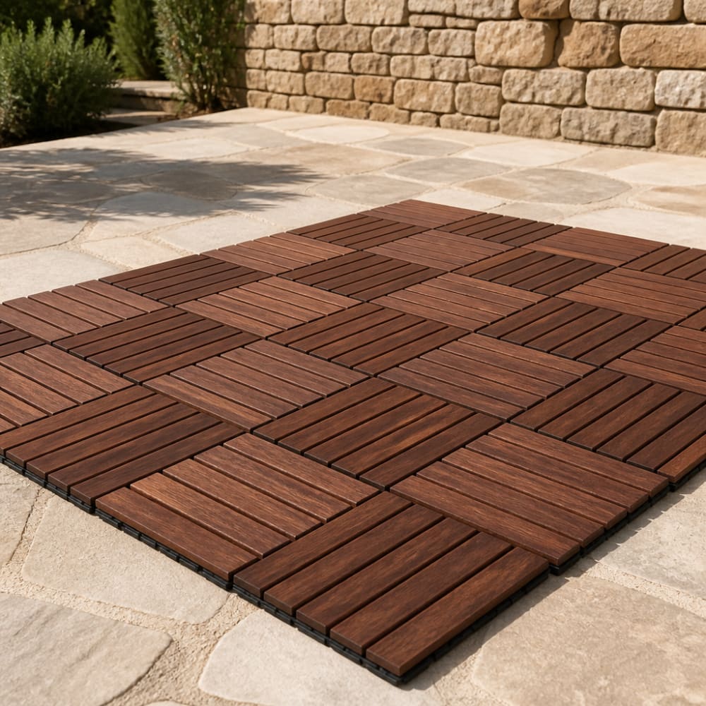 WOW PIONEER Square Hardwood Serving Trivet Tray for Kitchen Dining ...