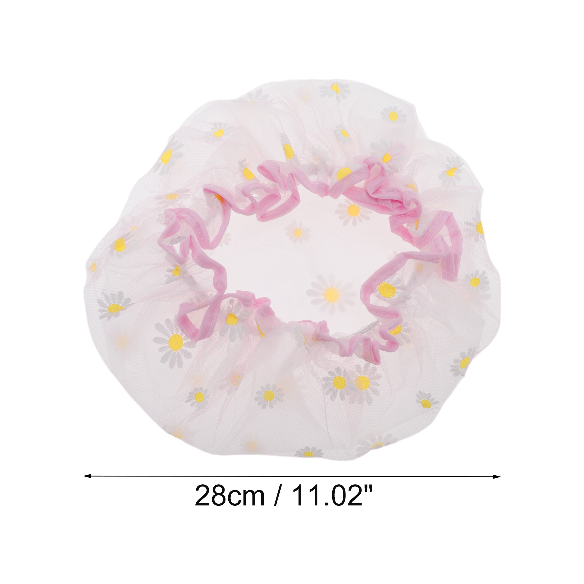 Unique Bargains Women's Sunflower Bath Cap White Yellow 1pc in the ...