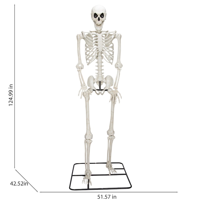 Haunted Living 10 Ft Poseable Skeleton Yard Decoration 554568 At