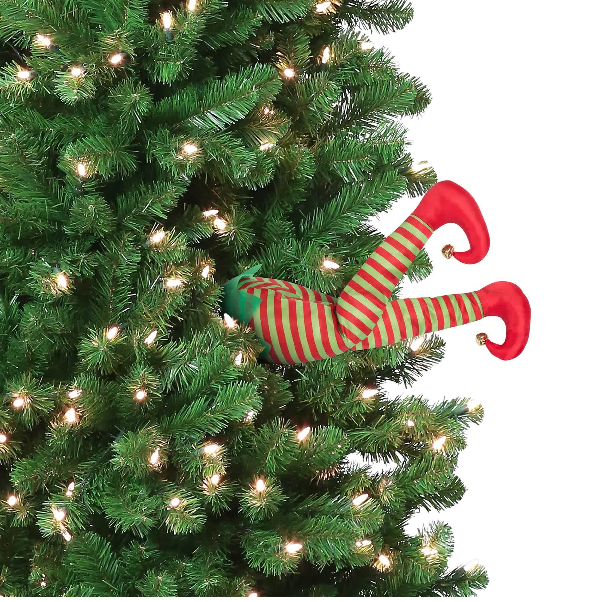 Mr. Christmas Animated Kicking Elf Christmas Tree Decoration - Motion ...