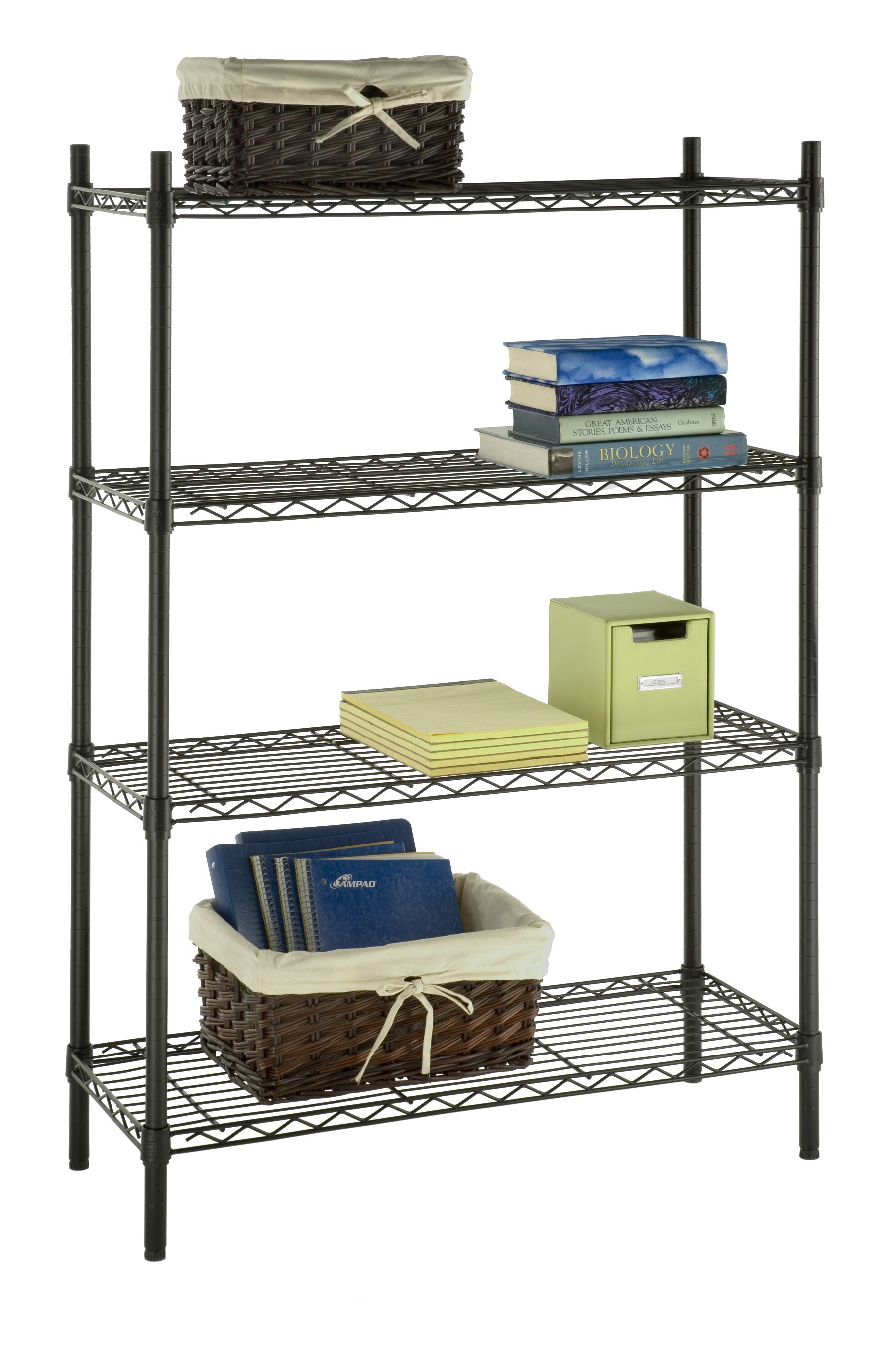 Style selections 4 tier shelving unit store