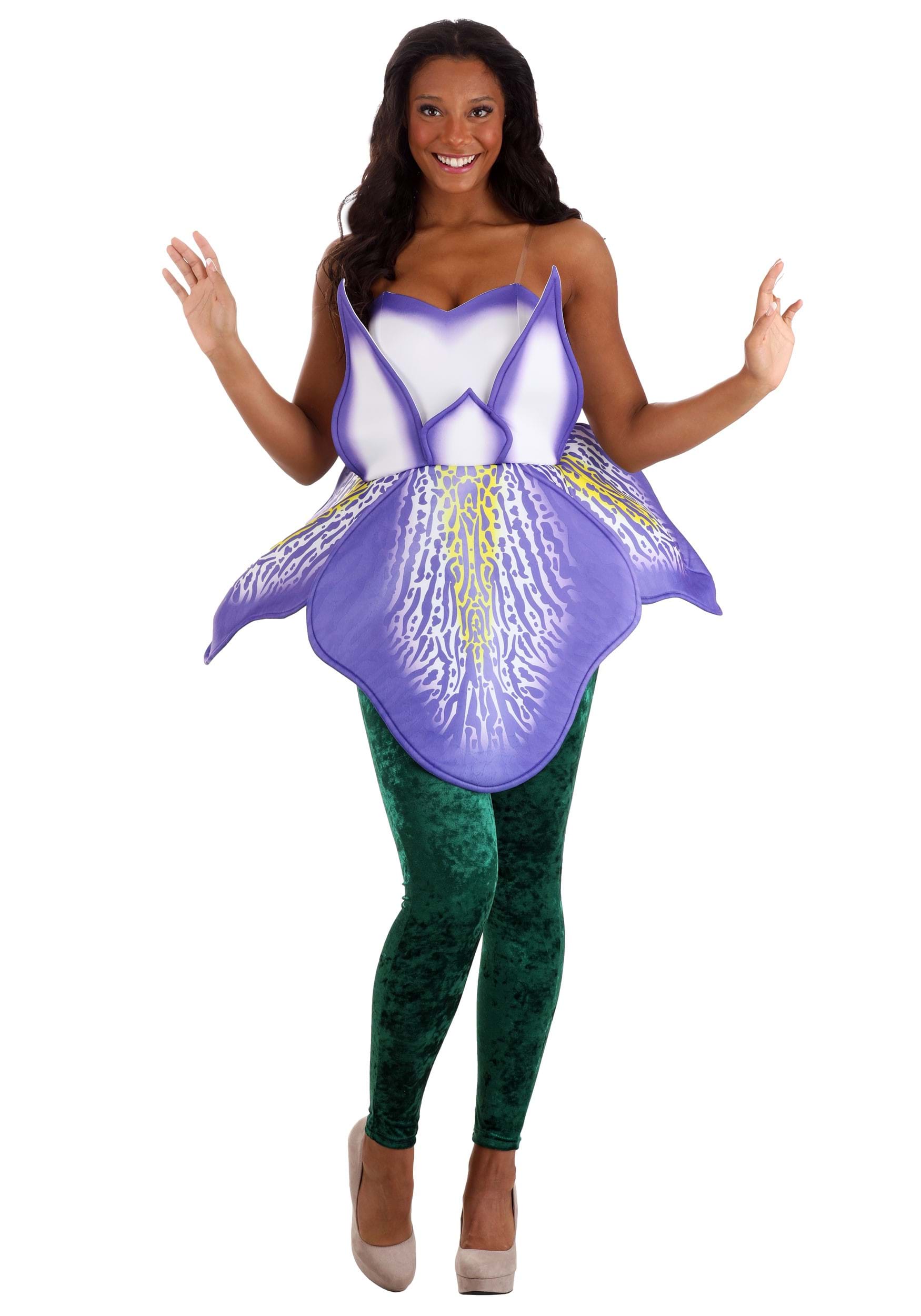 HalloweenCostumes.com FUN Costumes Women's Iris Flower Costume Dress ...
