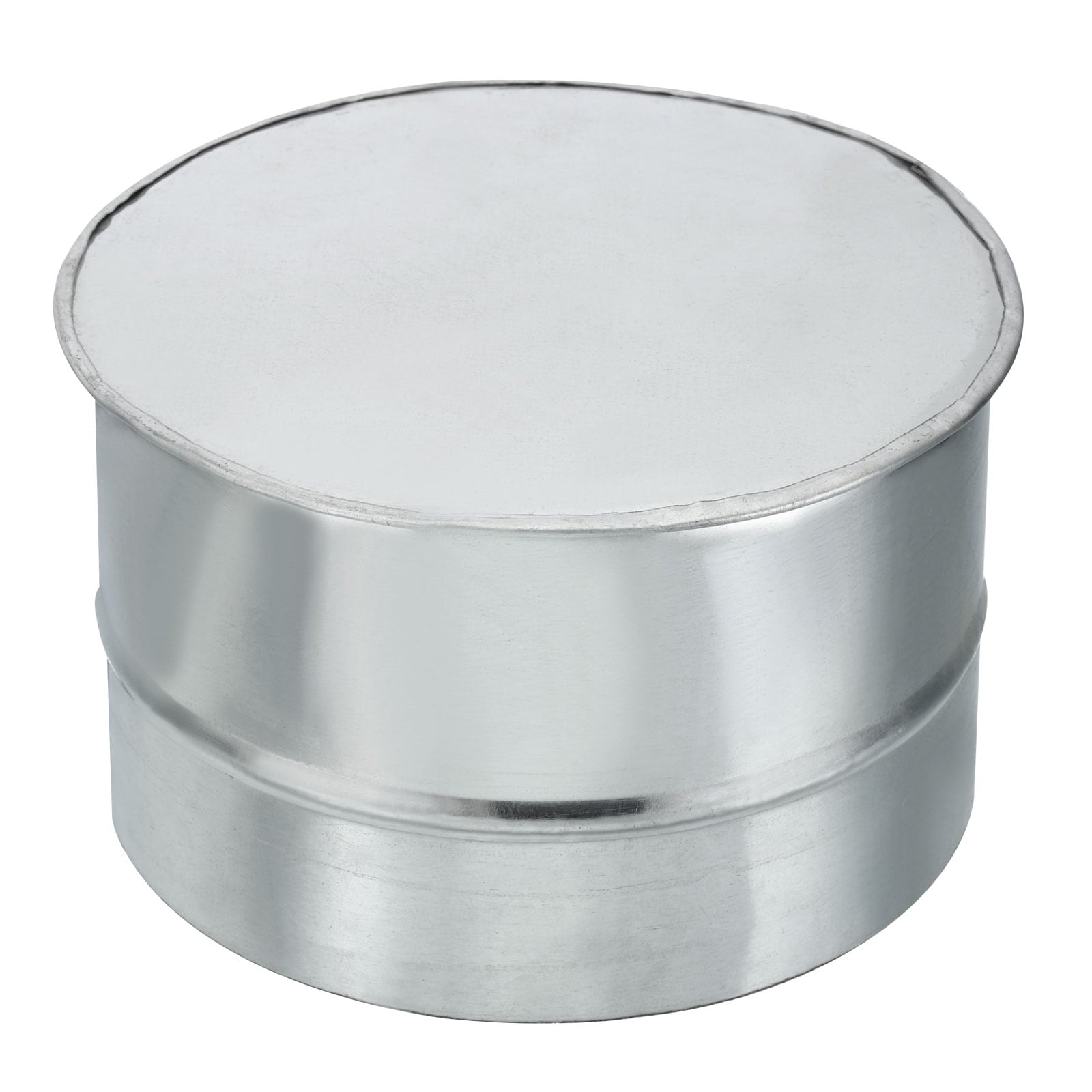 PATIKIL 6inch Duct End Cap 1pc Galvanized Steel Tee Cap Metal Vent Plug ...