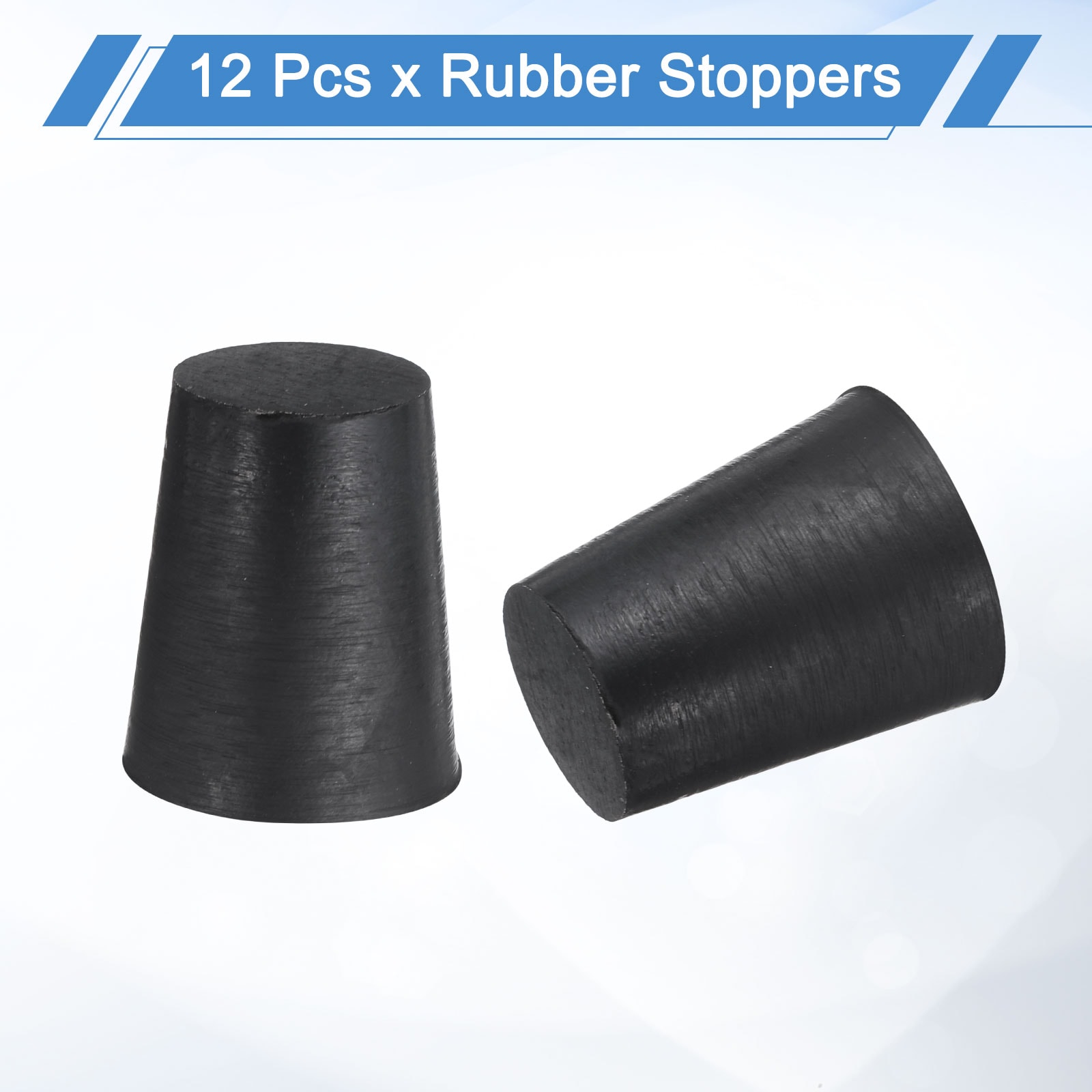 Unique Bargains 12pcs Silicone Rubber Tapered Plug 16mm to 21mm High ...