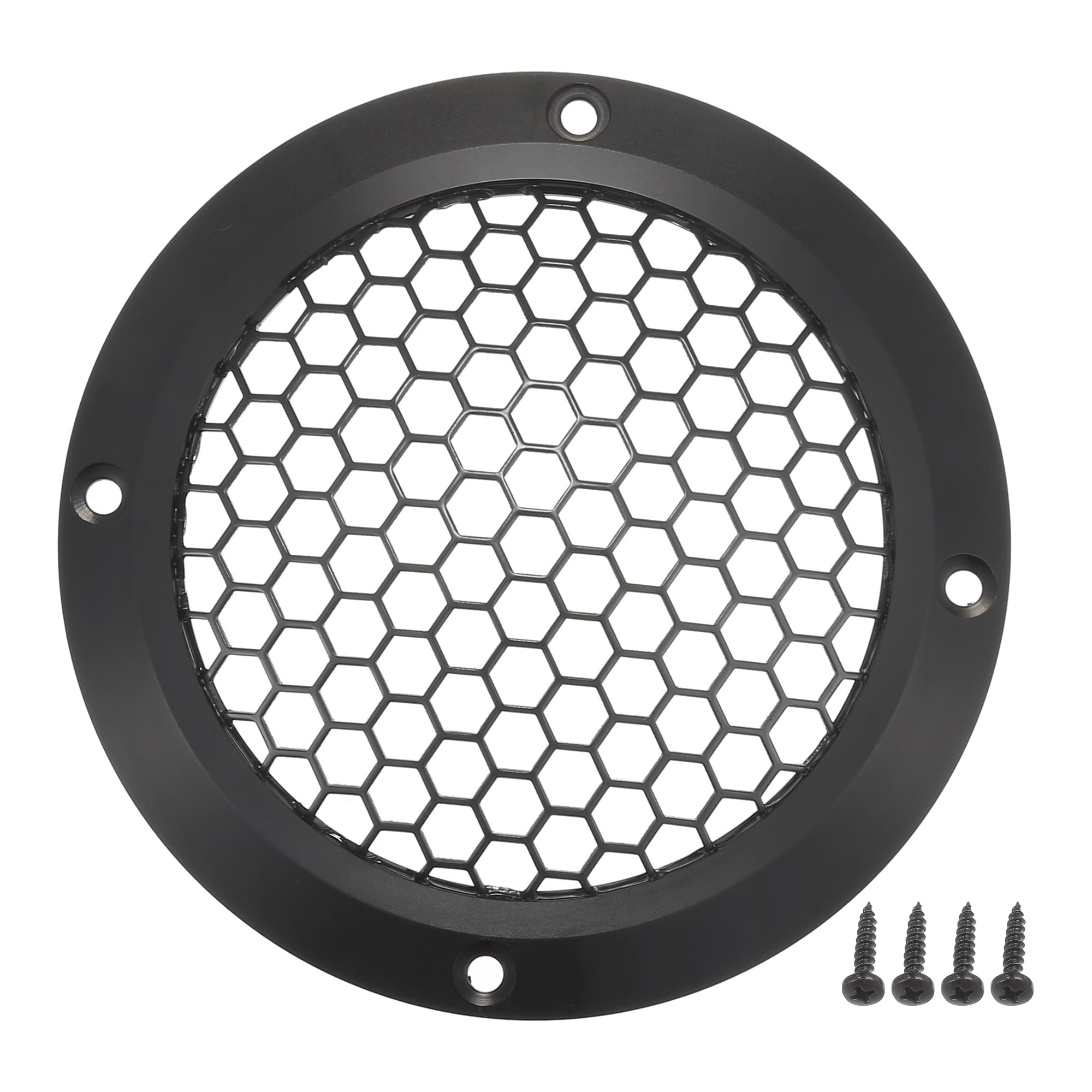 Unique Bargains Universal 4 Inch Car Speaker Grills Cover Mesh Round 4 ...