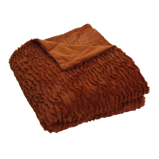 Decor Therapy Rachel Ruffle 18-in x 18-in Umber Indoor Decorative ... Decor Therapy Rachel Ruffle 18-in x 18-in Umber Indoor Decorative ...