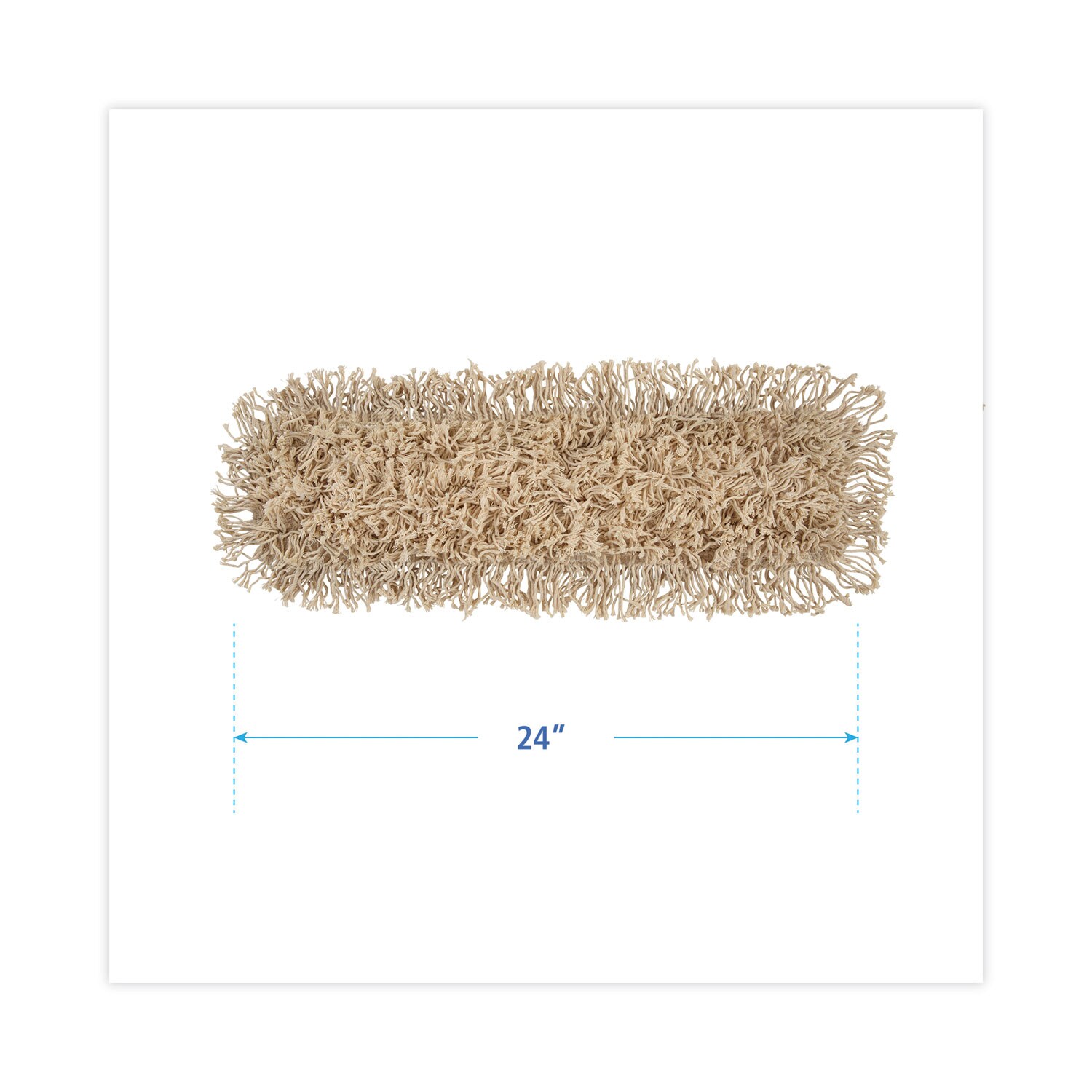Boardwalk Industrial Dust Mop Head Hygrade Cotton 24w x 5d White in the ...