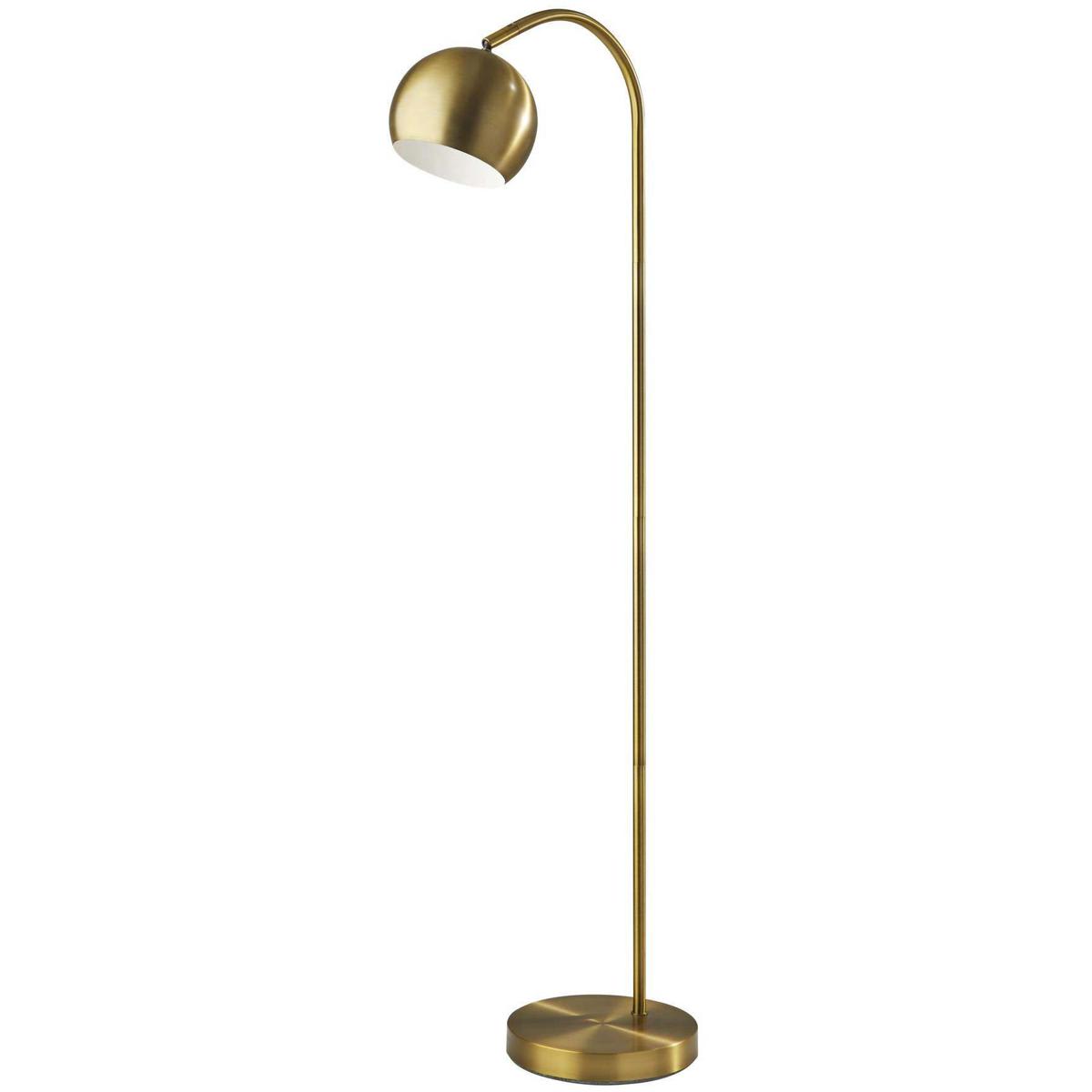 Adesso 5138-21 Emerson 59 inch 6000 watt Antique Brass Floor Lamp ...