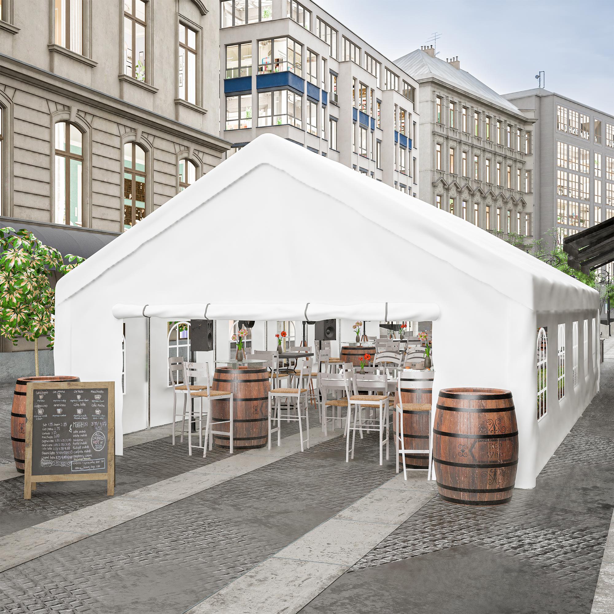 Bayfeve 32-ft x 20-ft Rectangle White Party canopy in the Canopies ...