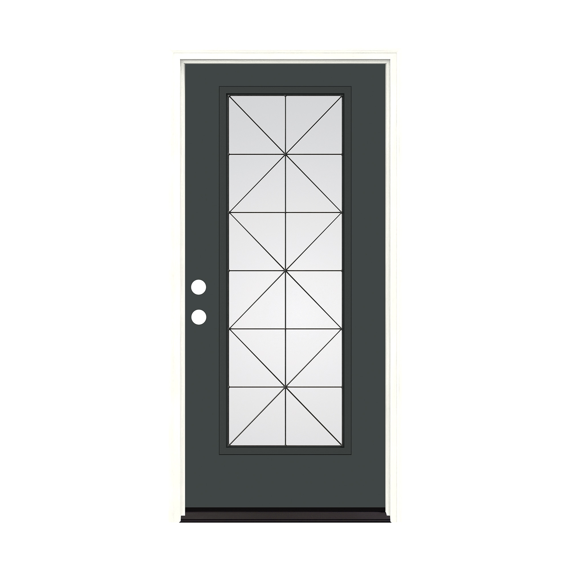 Therma-Tru Calix 36-in x 80-in x 4-9/16-in Fiberglass Right-hand ...