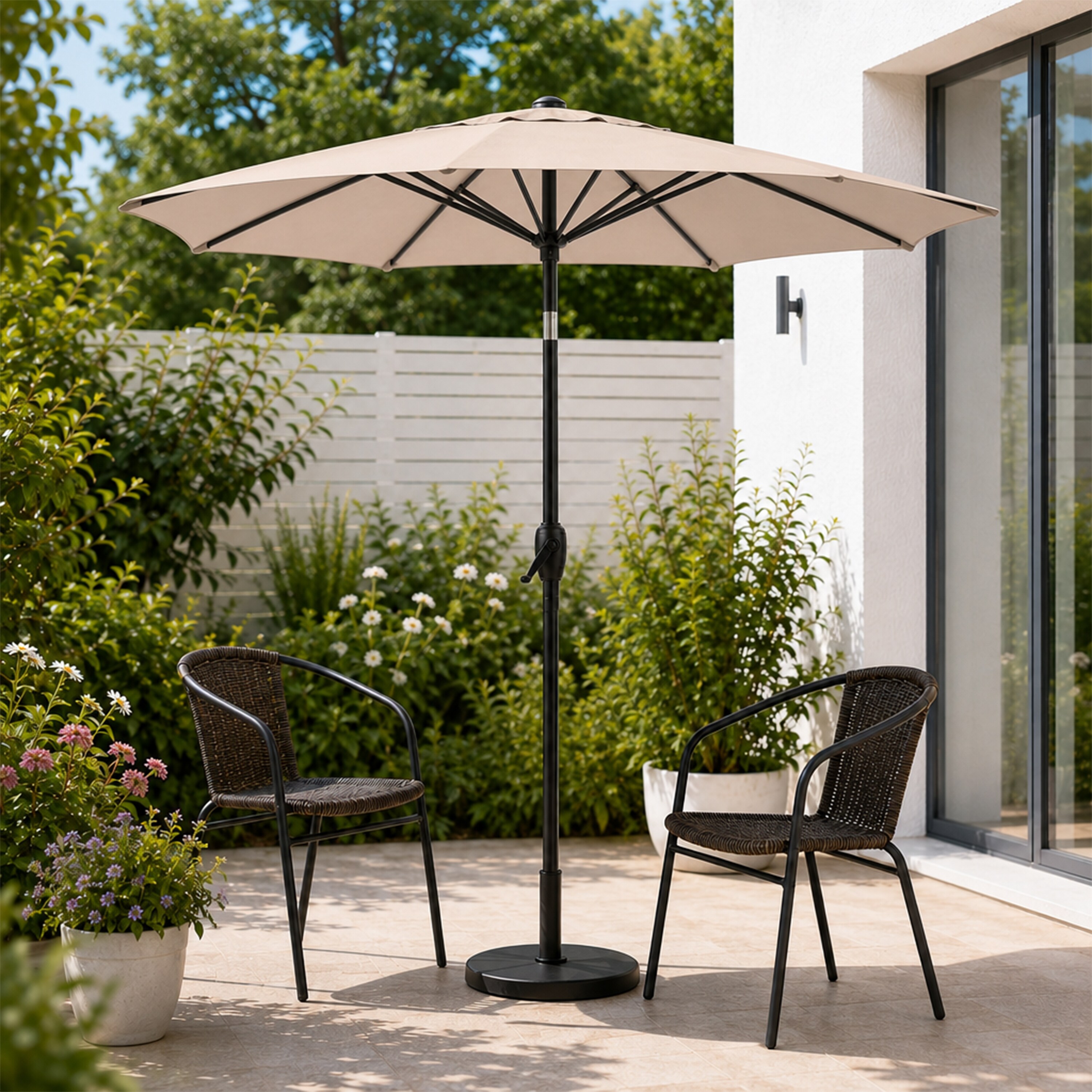 KTMBDW 10ft Outdoor Patio Umbrella - Outdoor Table Pool Deck Umbrella ...