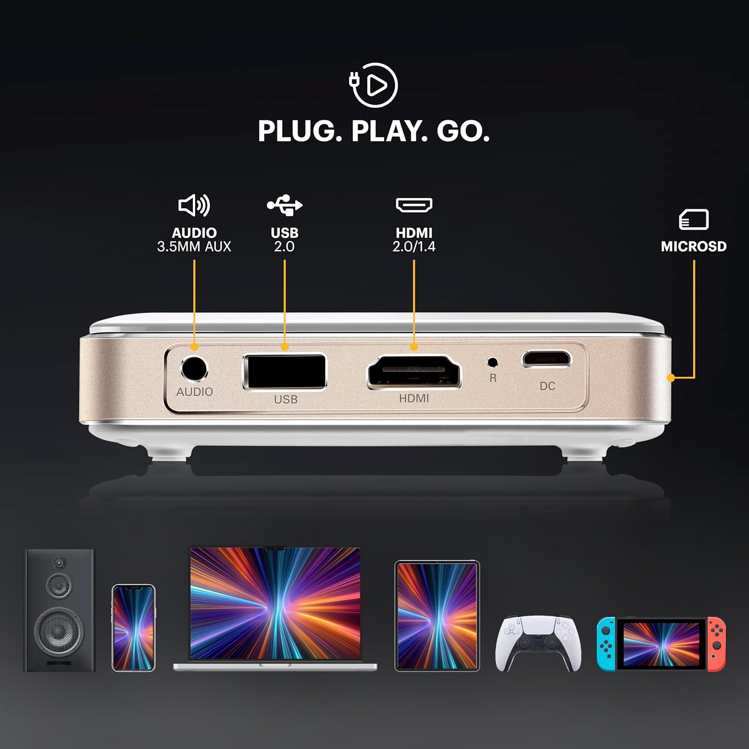 Kodak Luma 150 Pico Projector - Rechargeable Ultra Mini Projector with ...