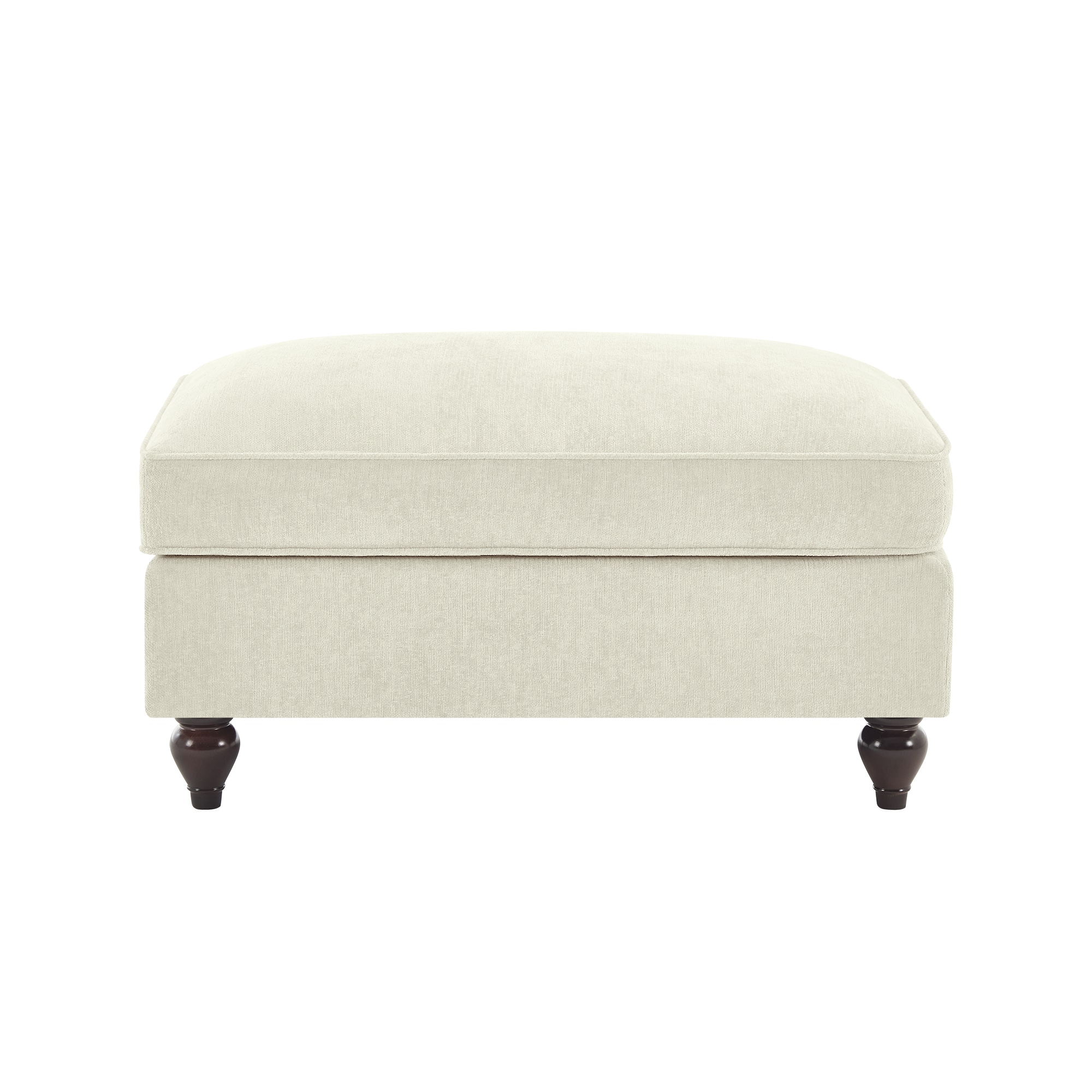 Clihome Ottoman Chenille Modern Beige Chenille Ottoman in the Ottomans ...