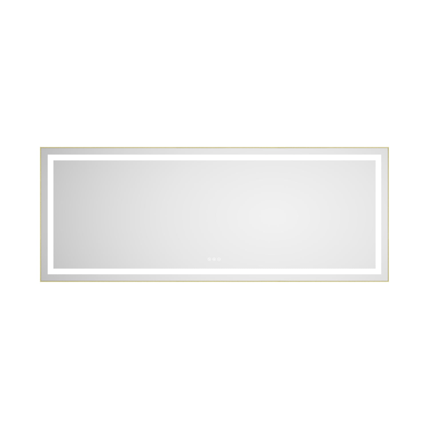 Huluwat 72 x 28 inch LED Bathroom Mirror with Front and Backlight Wall ...