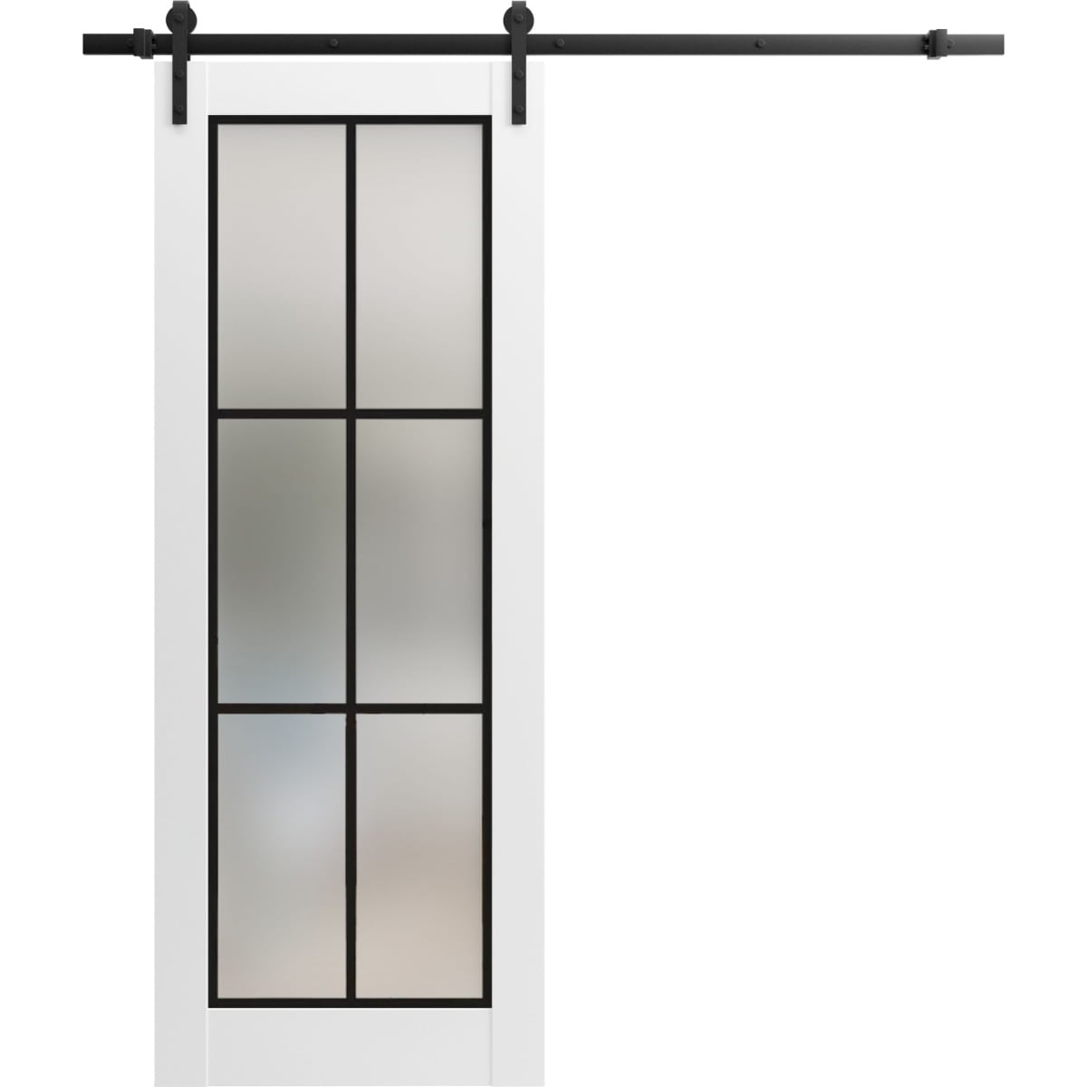 SARTODOORS Interior Barn Doors - Planum 2122 White Silk -32 x 96 ...