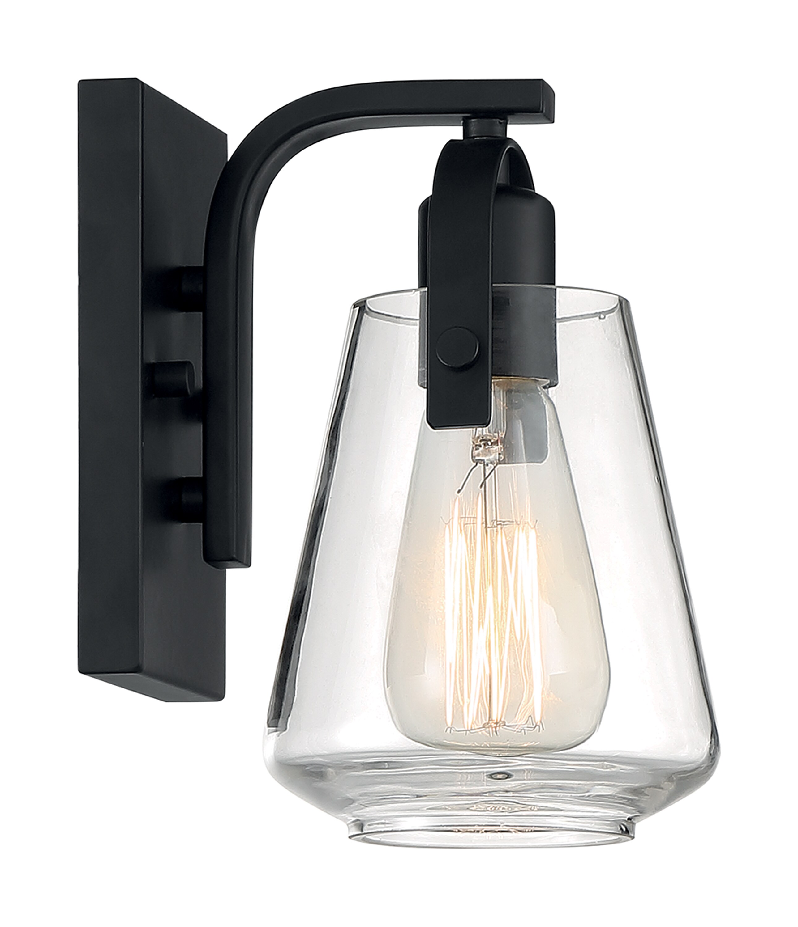 SATCO NUVO Skybridge 5-in 1-Light Matte Black Led, Industrial Vanity ...