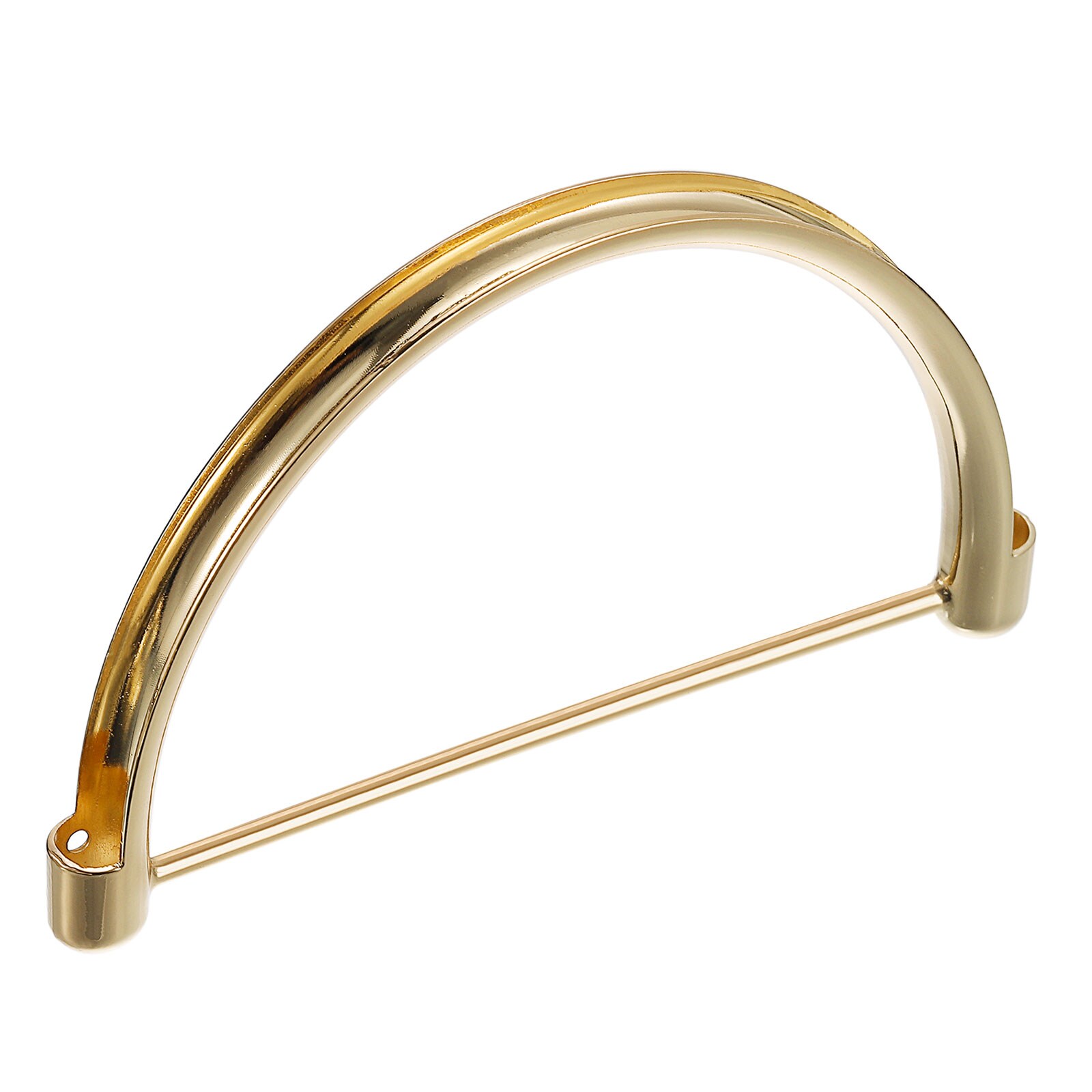 Unique Bargains 2pcs Semicircle Purse Handles Frame 5.16-Inch Metal ...