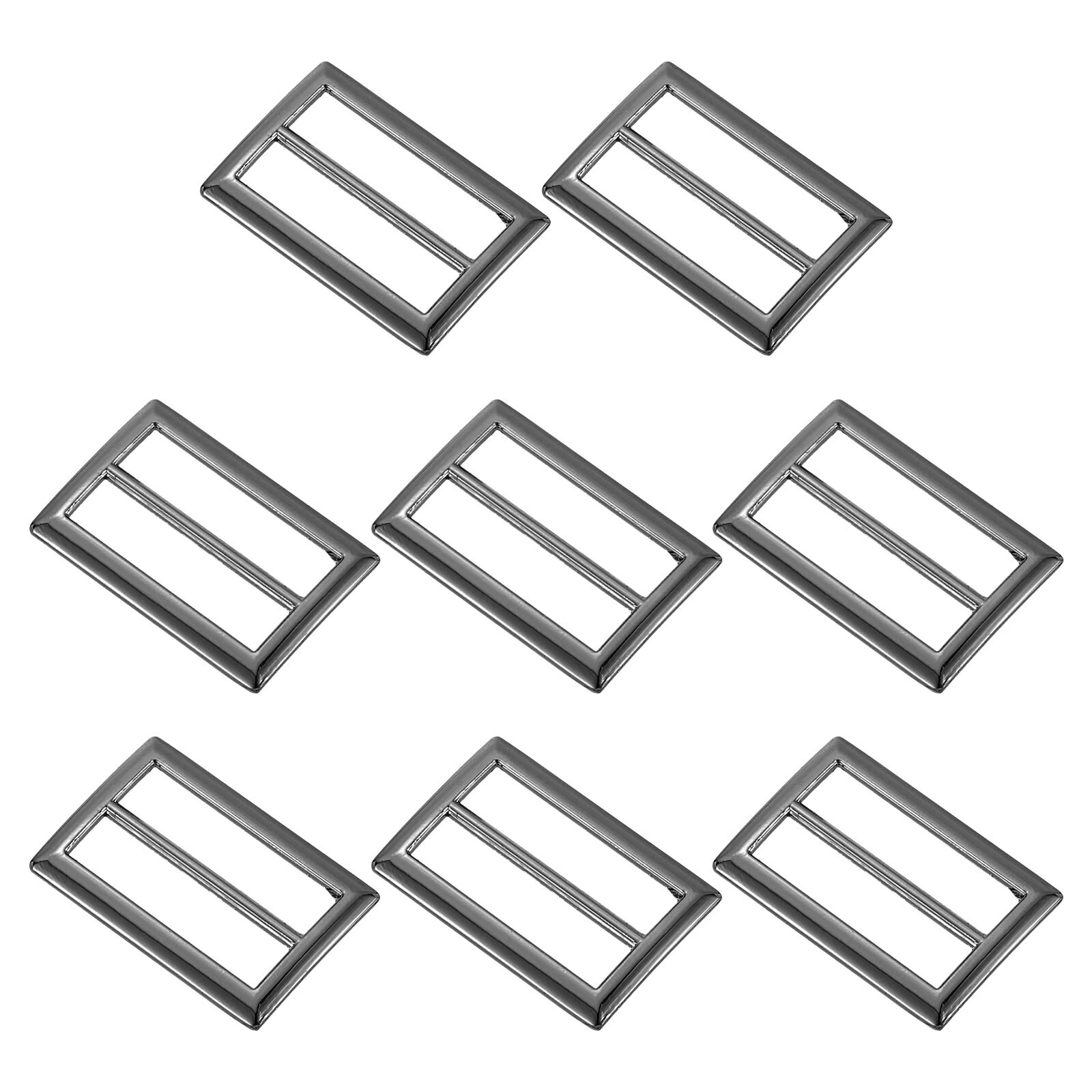 Unique Bargains 8pcs 3/4 Inch Metal Slider Buckles Flat Tri-Glide ...