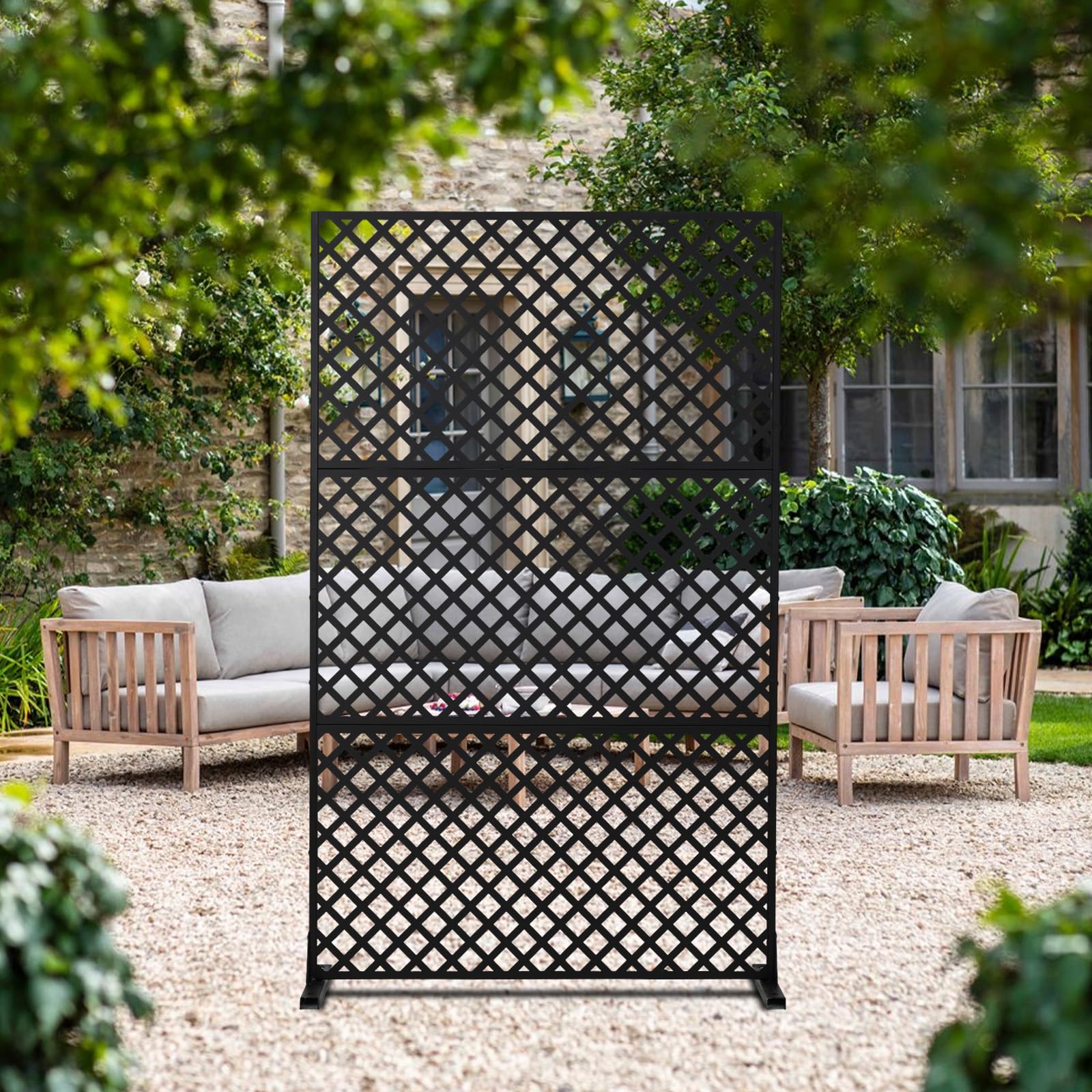 Garvee 36 Inch W x 72 Inch H Metal Privacy ScreenOutdoor Privacy ...