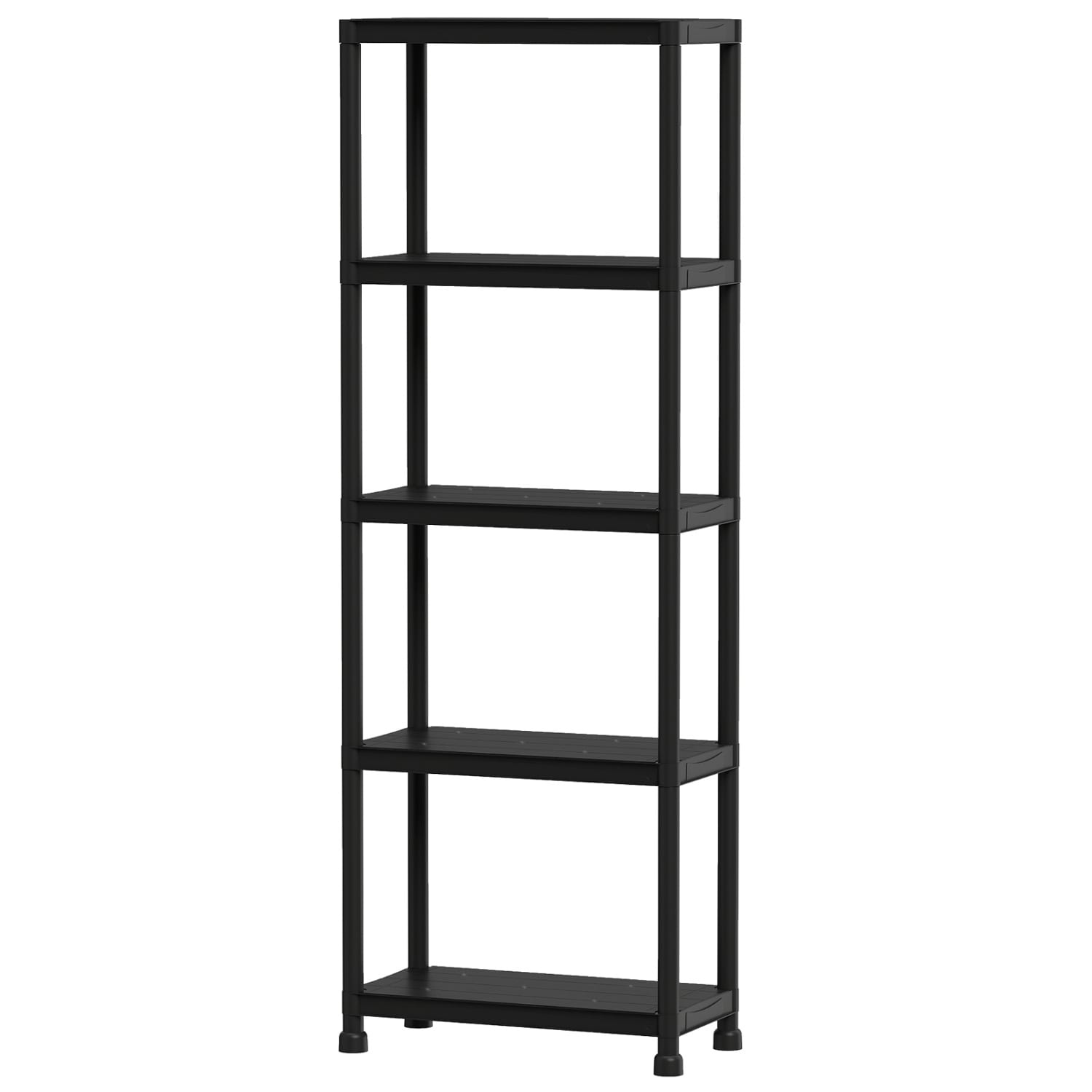 Slickblue Multi Level Black Storage Shelving Unit with 3/4/5 Storage ...