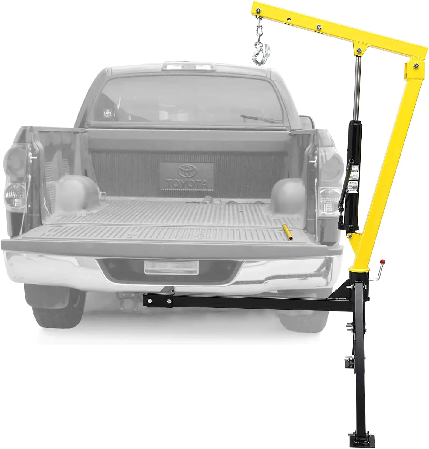 IdealHouse Hydraulic Pickup Truck Crane 1000 lbs Max Capacity 360 ...