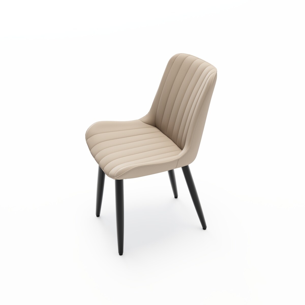 Streamdale Furniture Streamdale Set of 4 Modern PU Leather Dining ...
