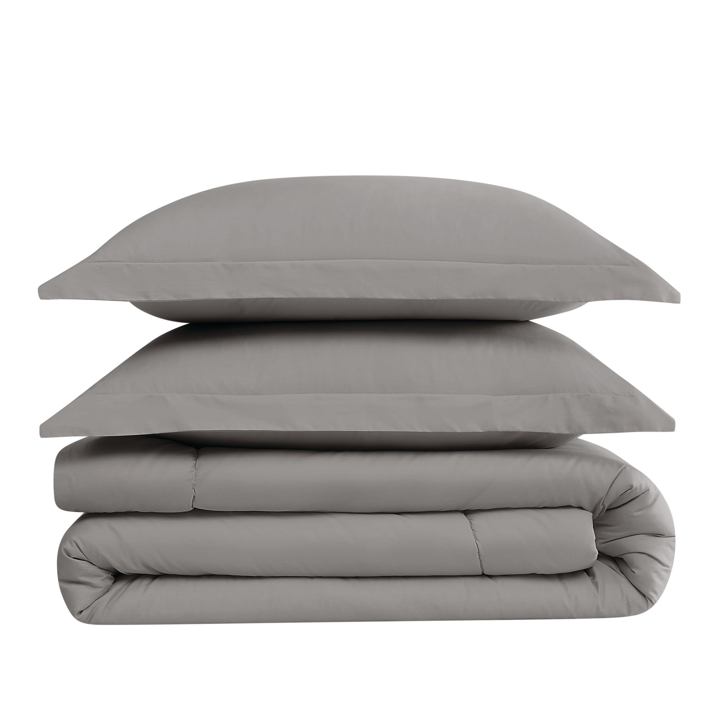 Brooklyn Loom 3-Piece Grey King Comforter Set CS5809GYKG-1500 at Lowes.com