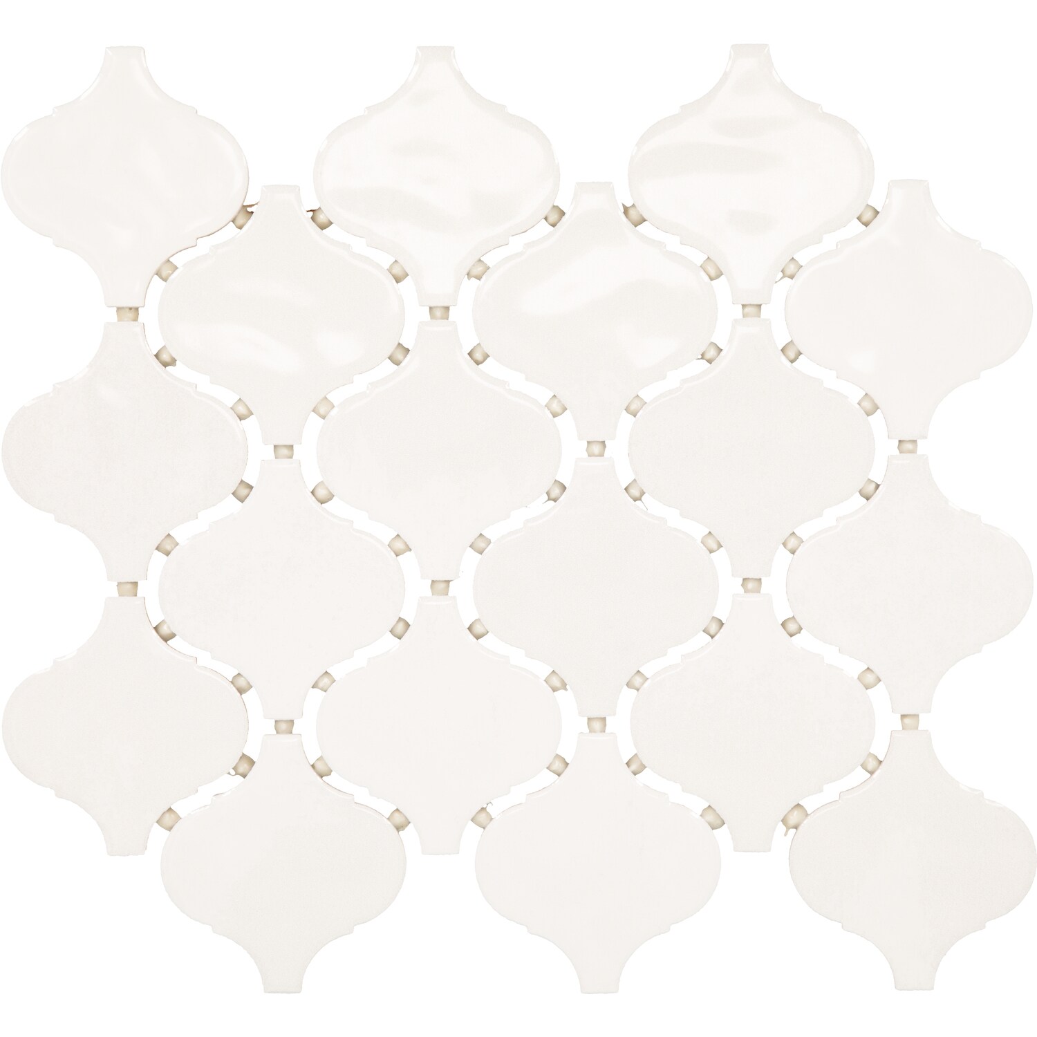 Daltile Mesmerist Spirit 11-in x 12-in Glossy Ceramic Arabesque Mosaic ...