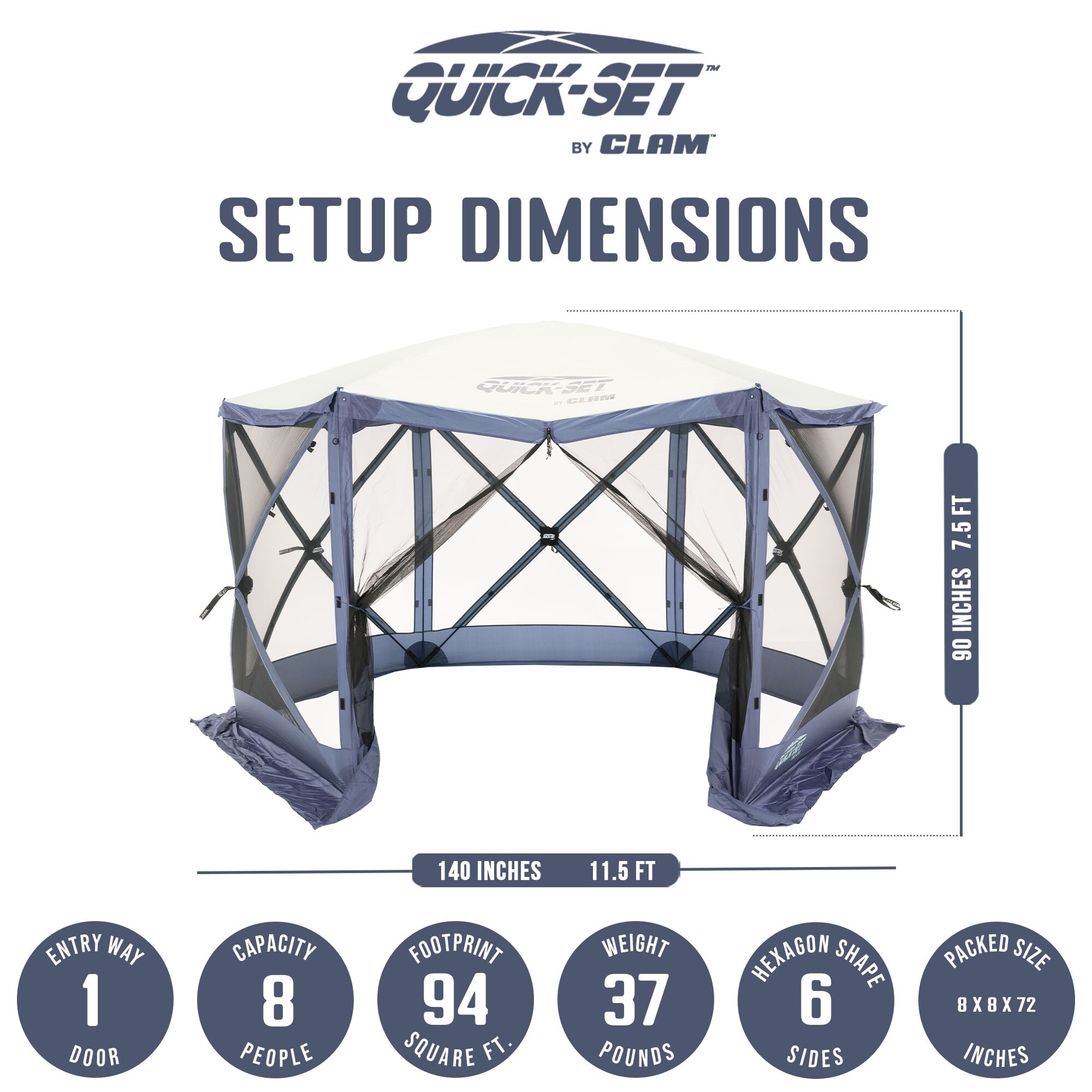 Clam Outdoors CLAM Quick-Set Escape 11.5 x 11.5 Foot Portable Outdoor ...