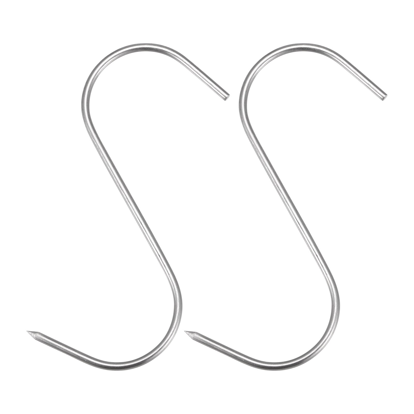 Unique Bargains 3.94Inch Meat Hooks 0.12Inch Thick Stainless Steel ...