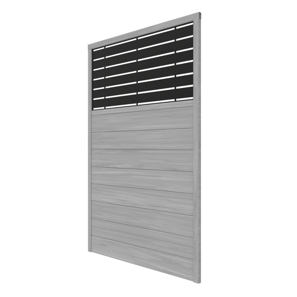 Freedom 6-ft H x 4-ft W Coastal Cedar Vinyl Flat-top Fence panel in the ...