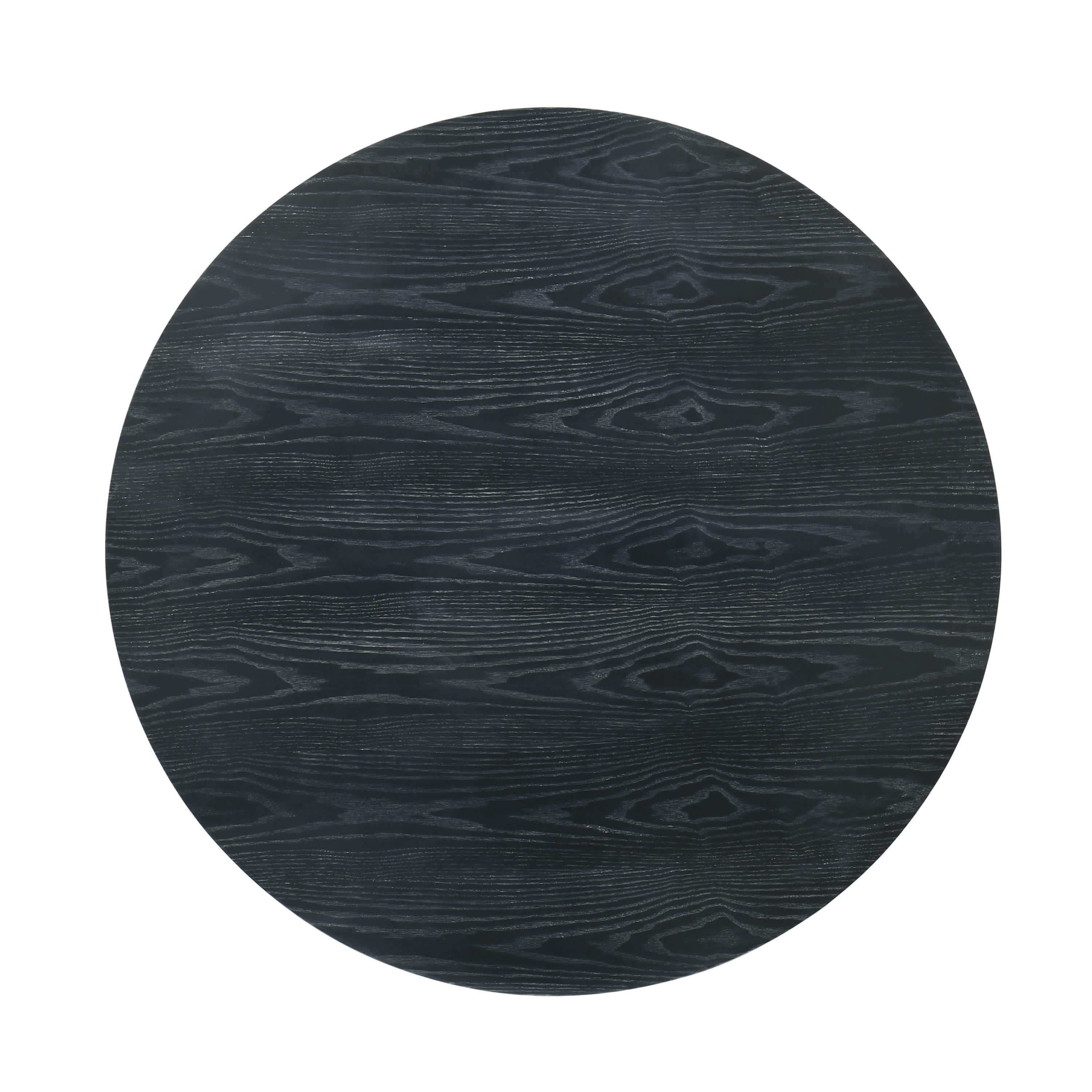 Vynxaria Rustic Charcoal Gray Solid Wood MDF 47 in. Pedestal Base ...