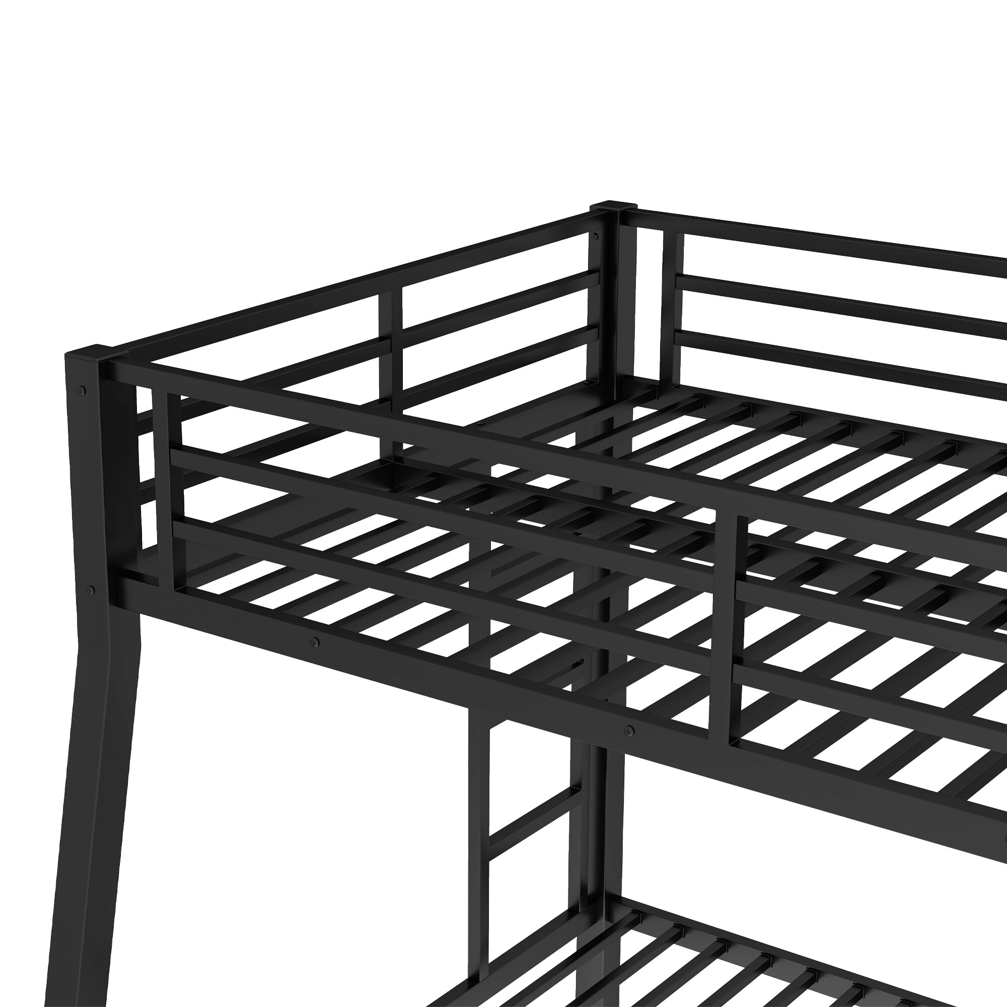 Bellemave Metal Full XL over Queen Bunk Bed with Space Saving Design ...