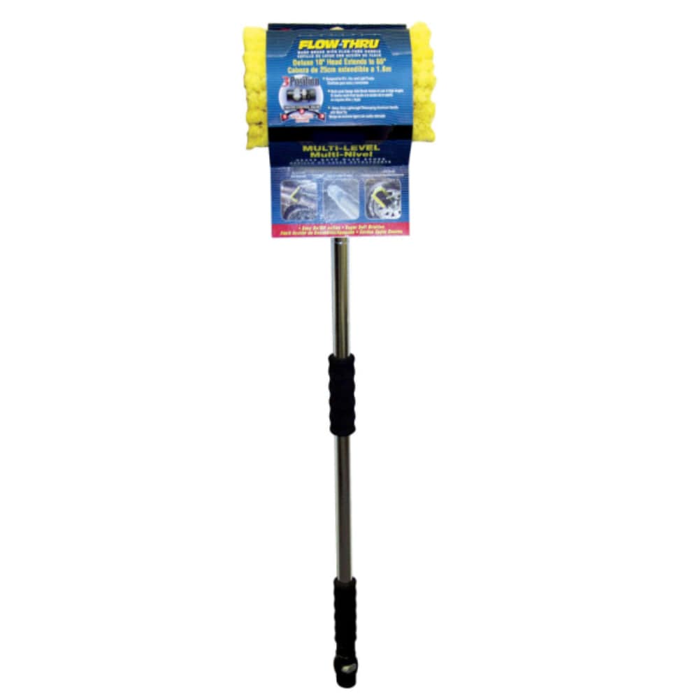 Carrand 65 Inch Flow Thru Soft Wash Brush with Telescoping Pole in the ...
