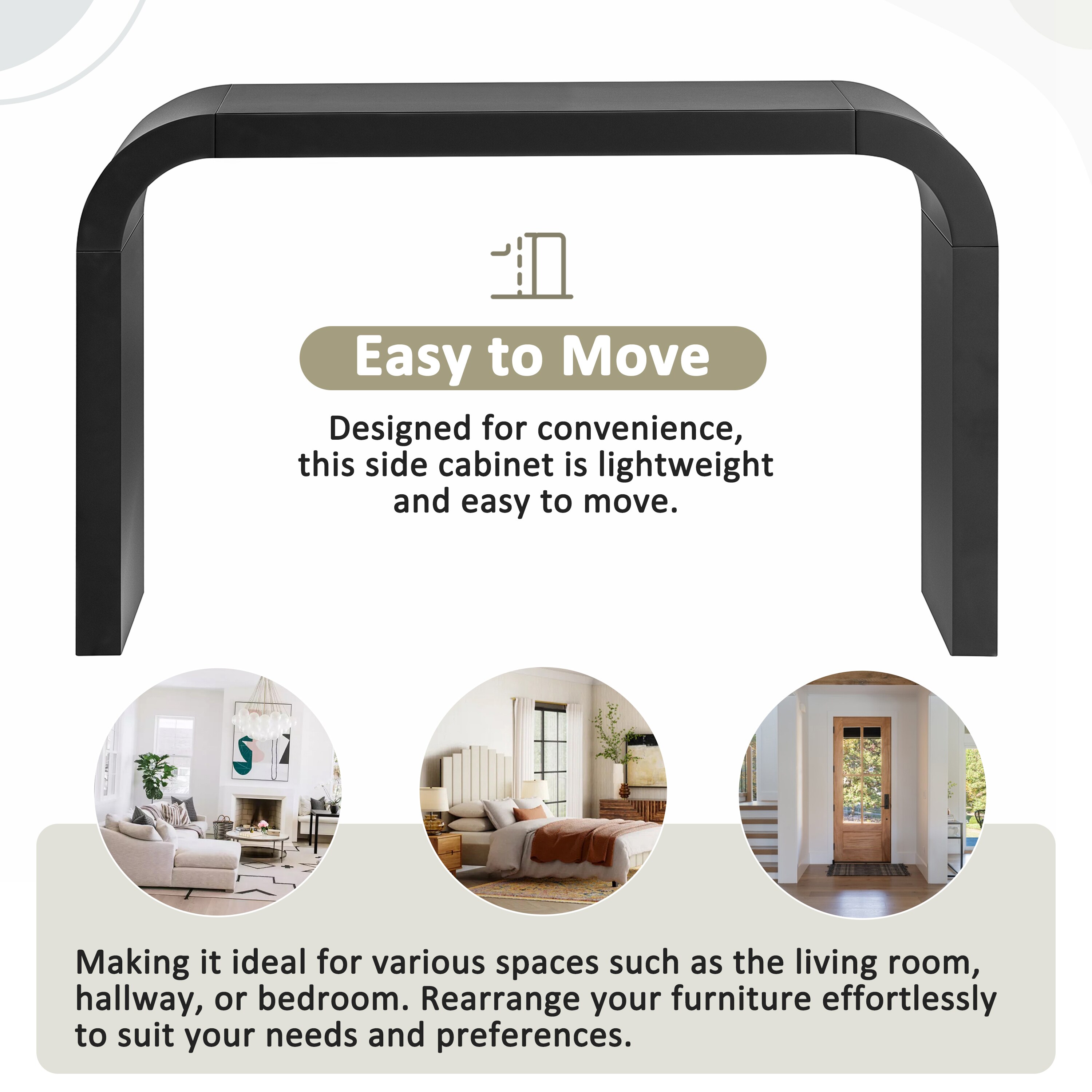 Tinyhomie Modern Minimalist Console Table Elegant and Versatile Design ...