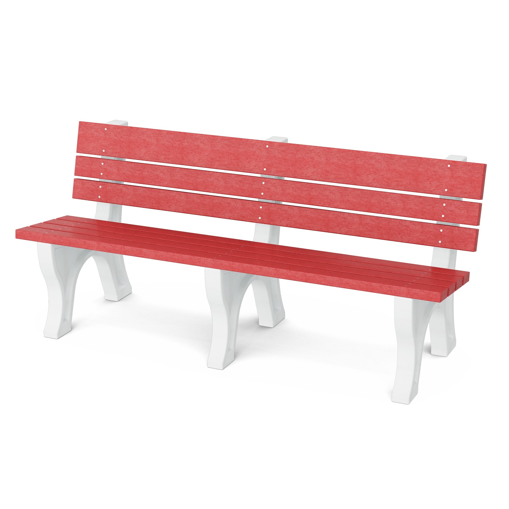 Wildridge 72-in L Heritage Recycled plastic Park Bench in the Park ...