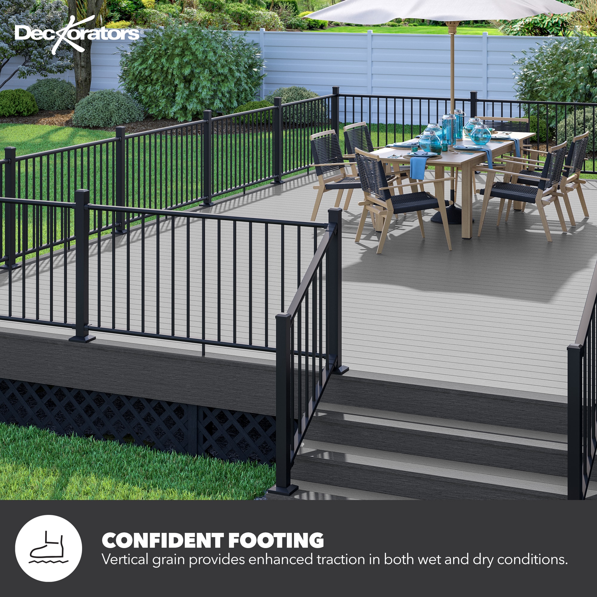 Deckorators Vista 1-in x 6-in x 12-ft Silverwood Grooved/Solid ...