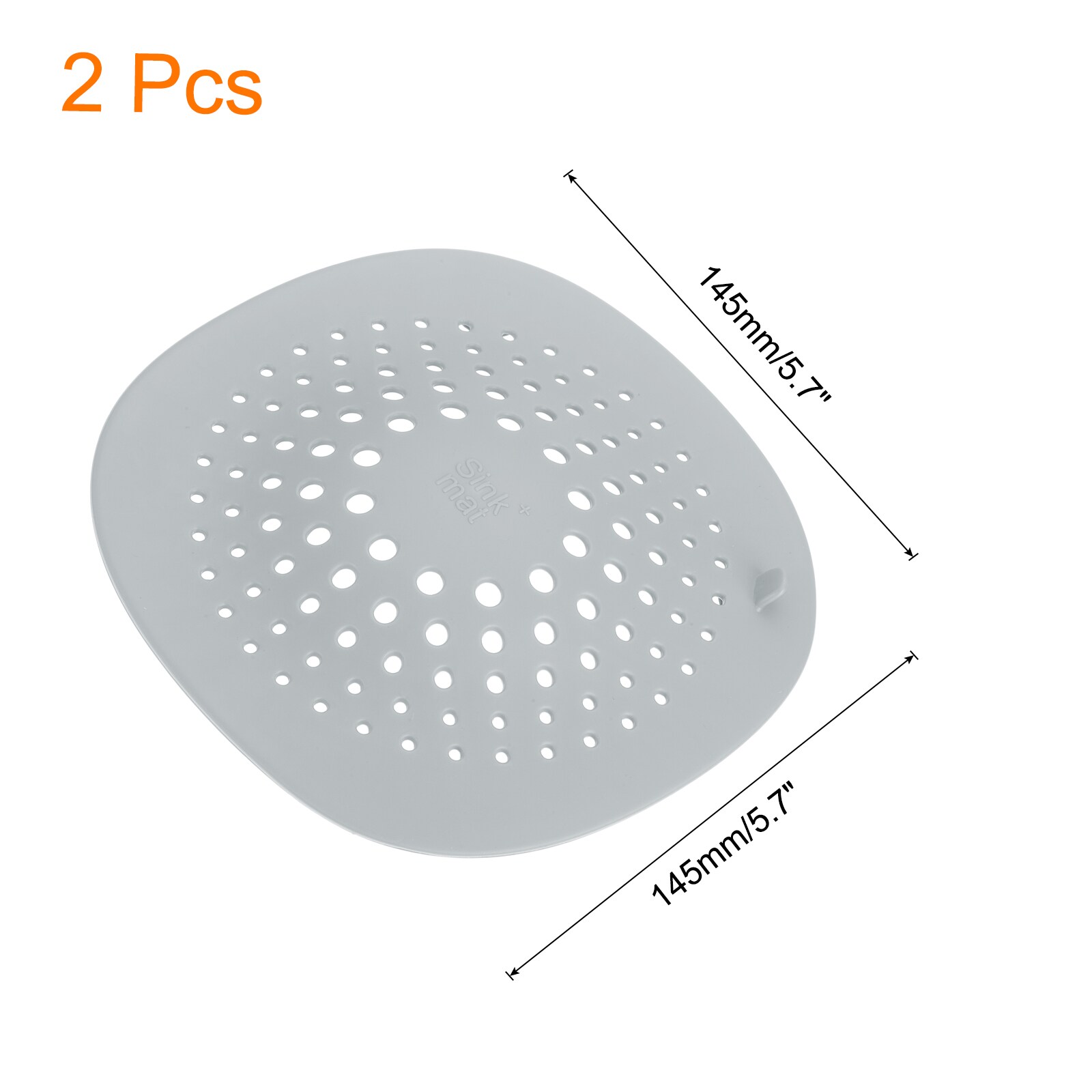 Unique Bargains Hair Drain Catcher 5.71inch Silicone Convex Tub Drain ...