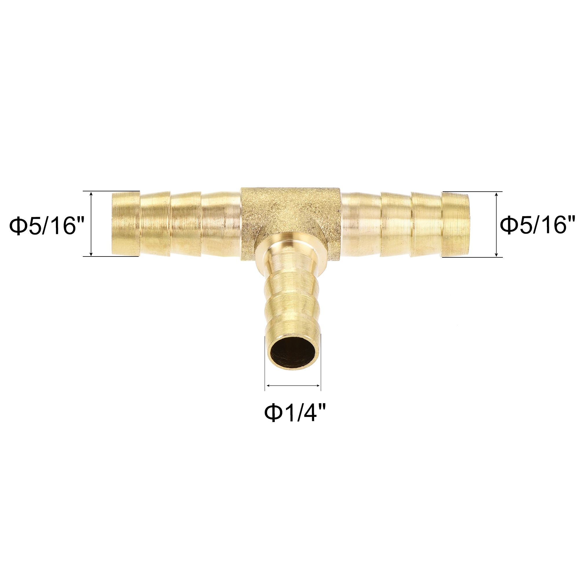Unique Bargains Reducing Barb Hose Fitting Tee T Shape Pipe Connector ...