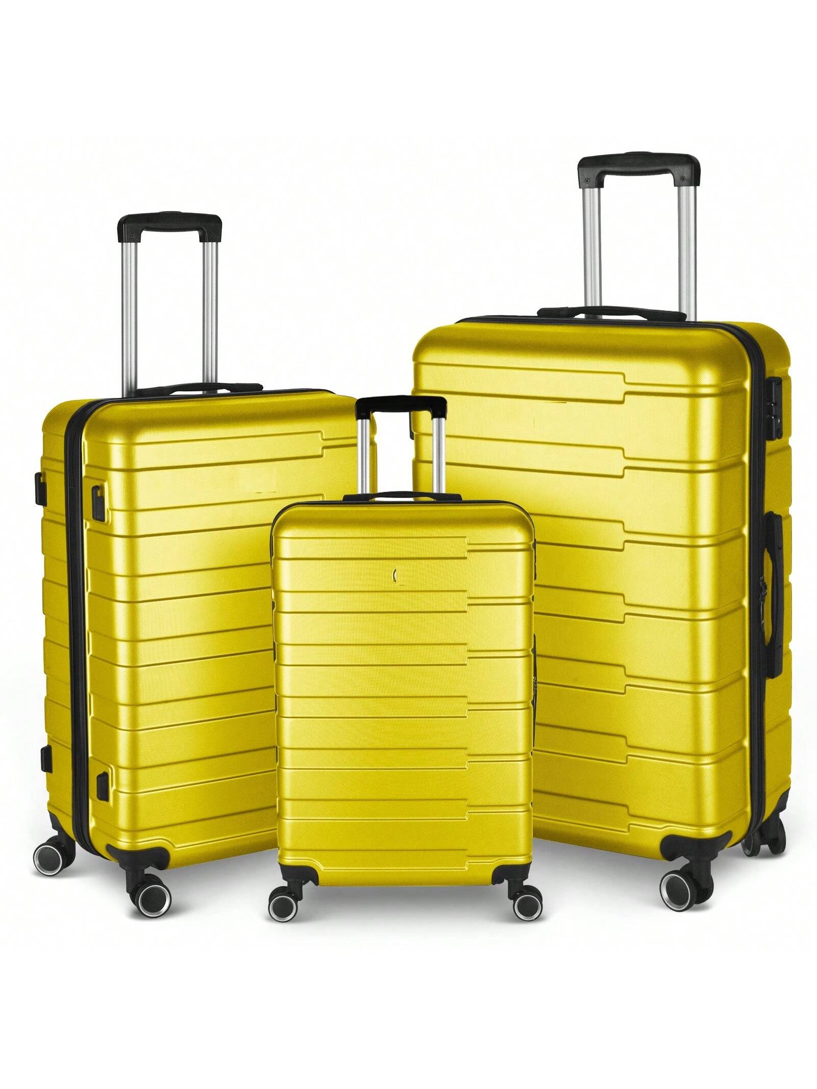 Qeetex Luggage Set Of 3. Suitcases With Wheels Hardside Expandable ...
