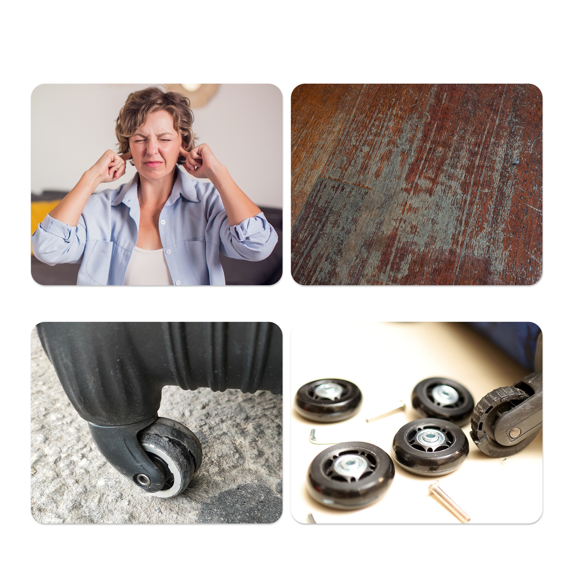Unique Bargains 8pcs Luggage Wheel Covers Luggage Wheel Protection ...