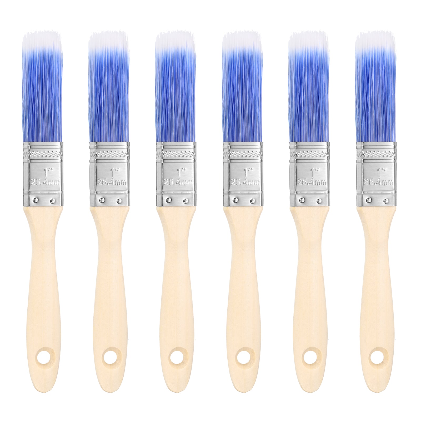 Harfington 6pcs Paint Brushes 1 Inch Flat Paint and Chip Brushes with ...