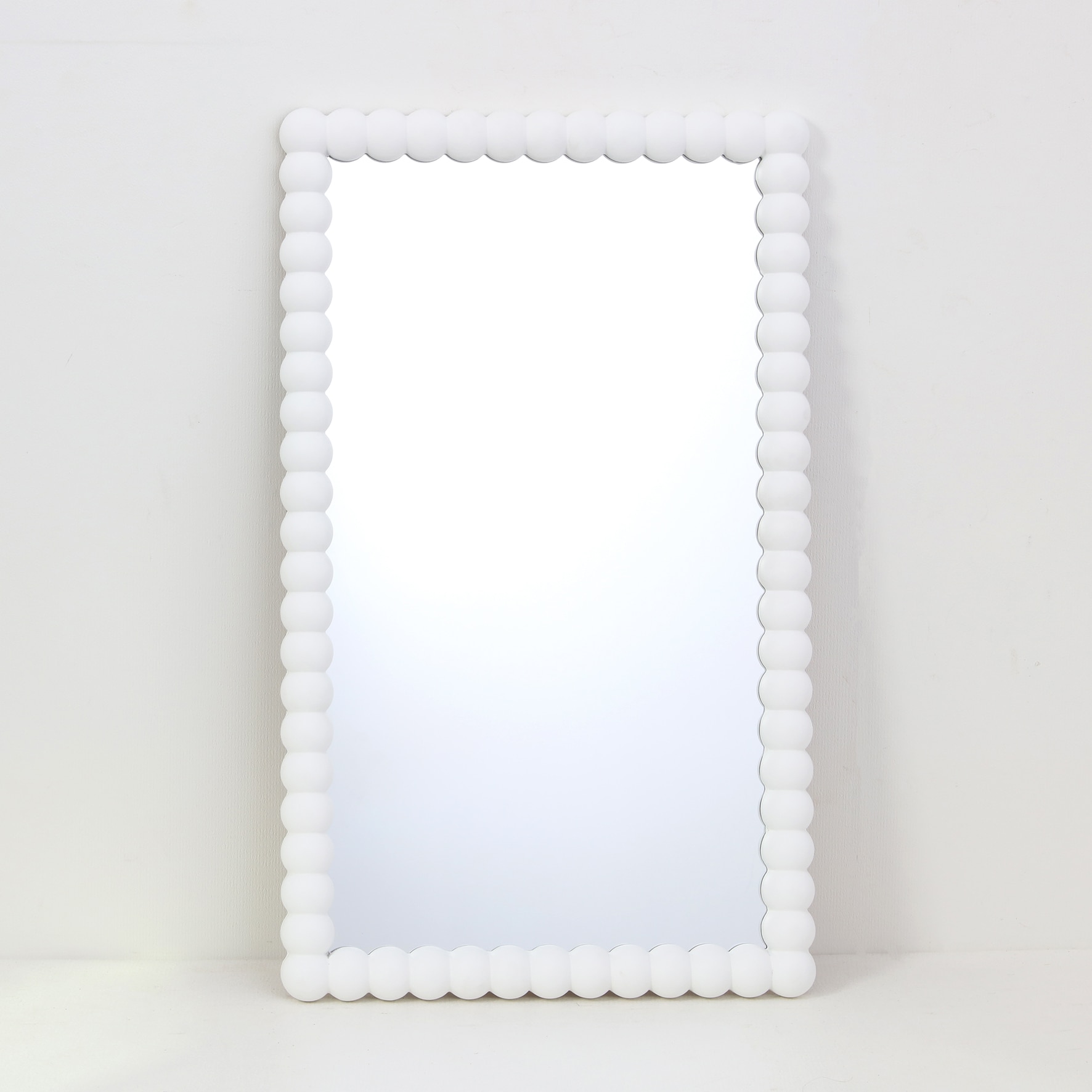 18-in W x 30-in H White Framed Wall Mirror ZY23-07-WHT1830 at Lowes.com