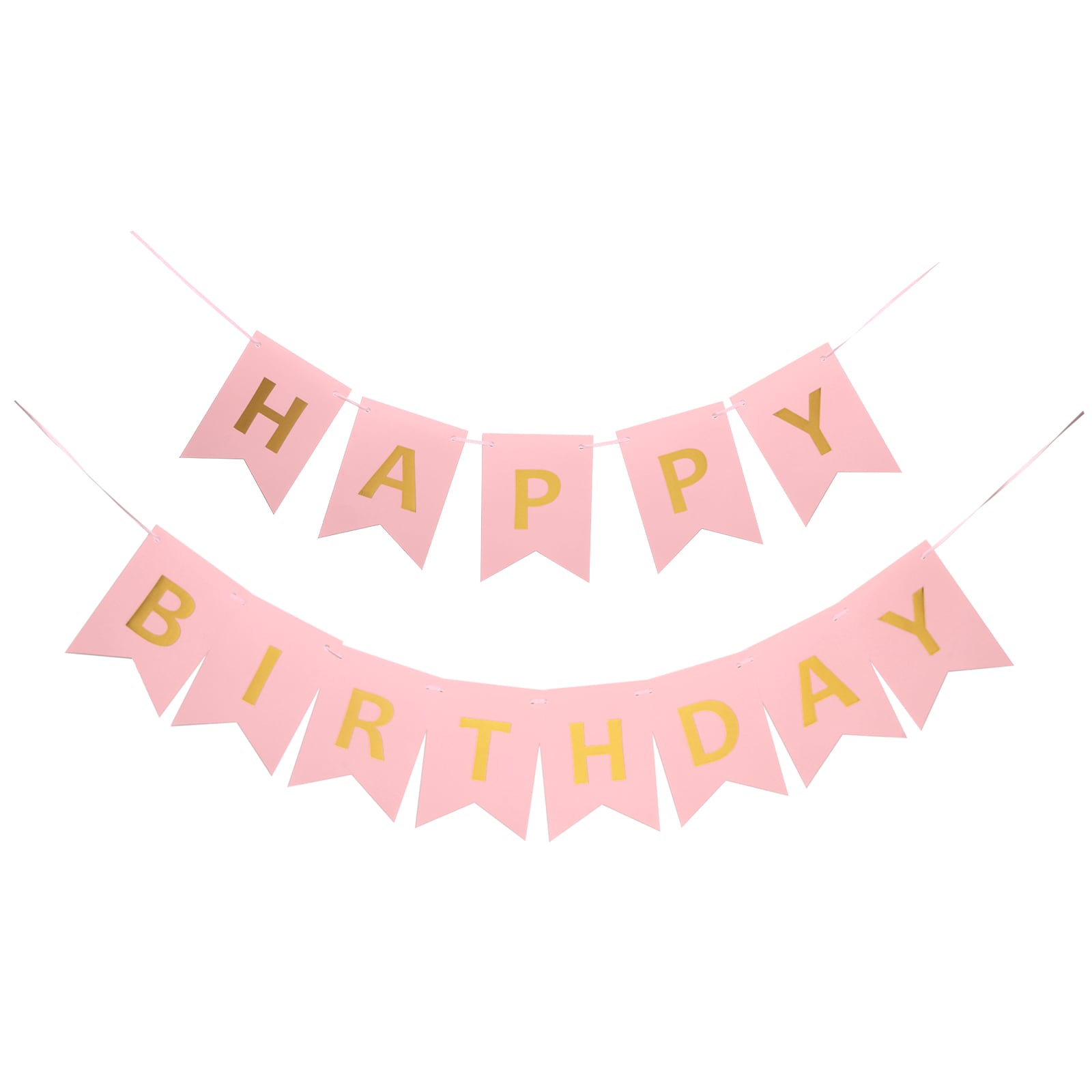 Unique Bargains 17 x 12 cm/ 6.7 x 4.7 Inches Happy Birthday Banner ...