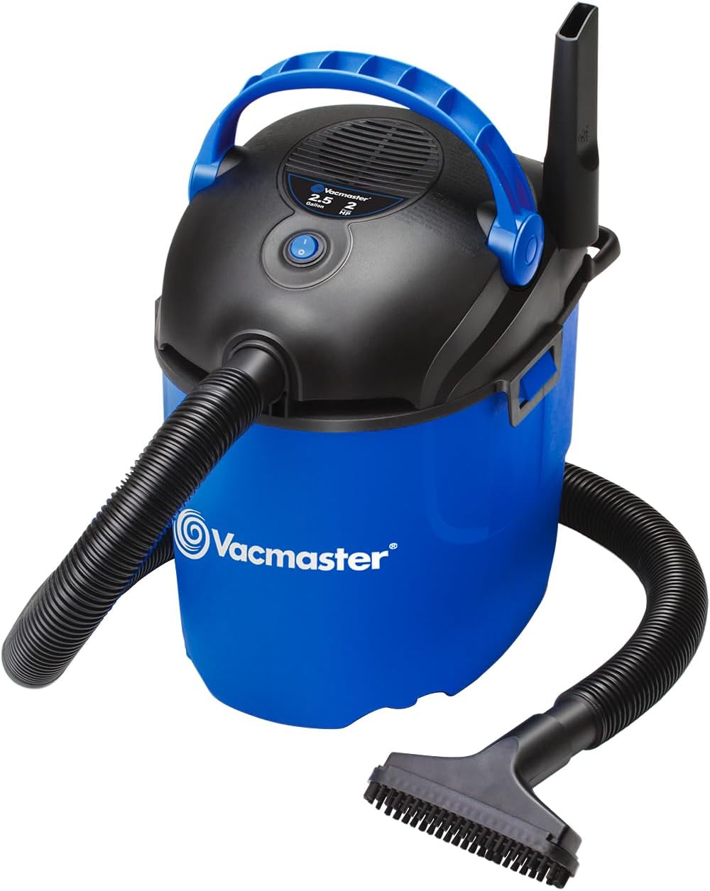 Vacmaster VP205 2.5 Gallon 2 Peak HP Portable Wet Dry Shop Vacuum Blue ...