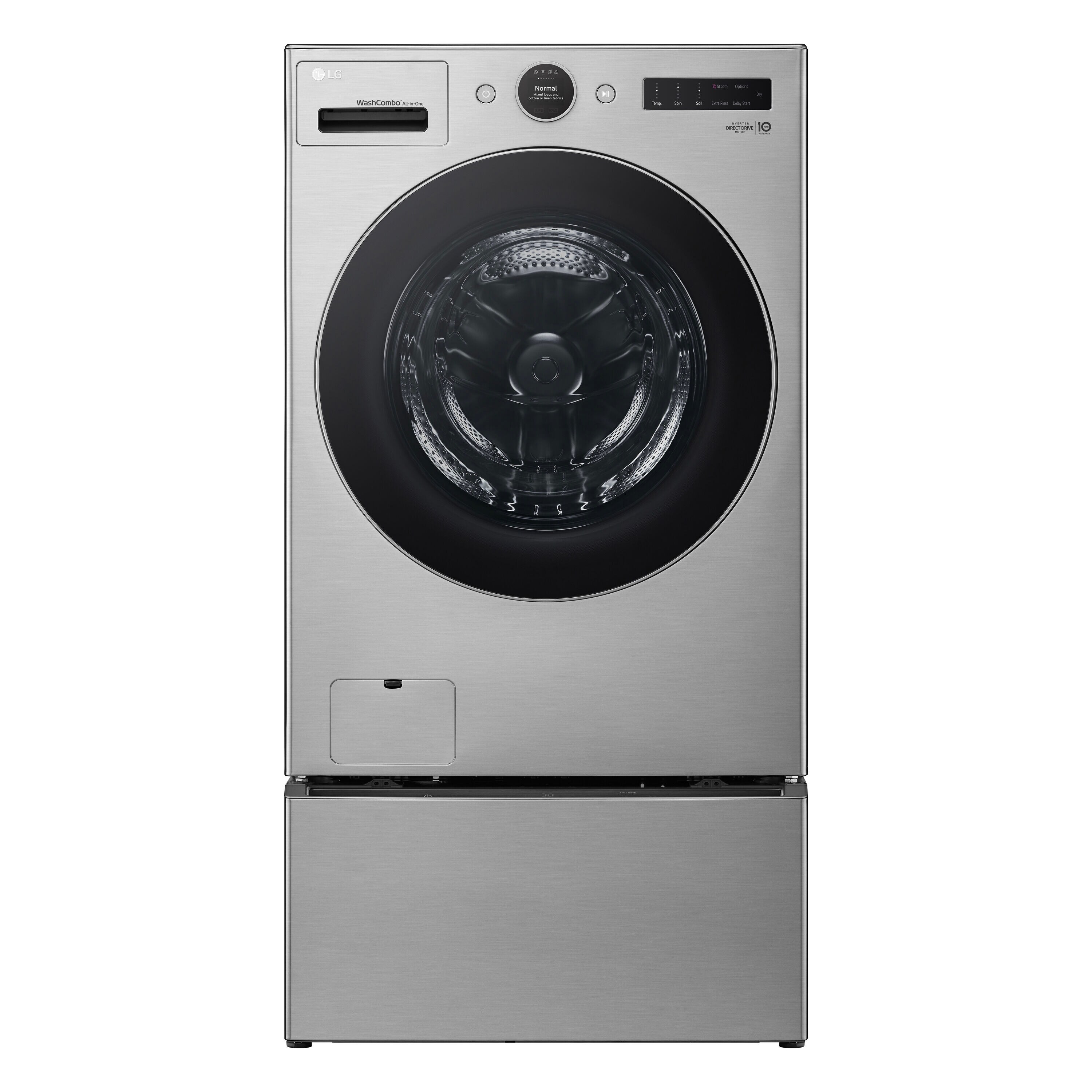 LG 1-cu ft 27-in Graphite Steel Pedestal Washer in the Pedestal Washers ...