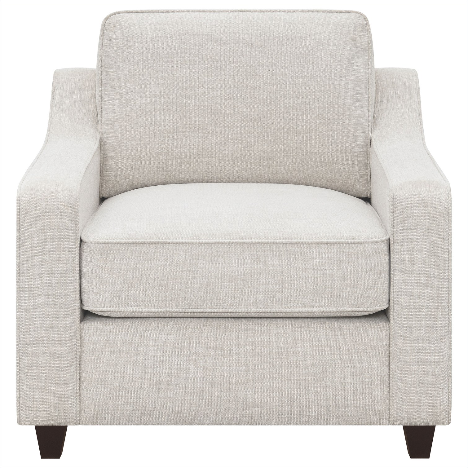 Naturefalls Living room upholstered armchair with sloped track arms and ...