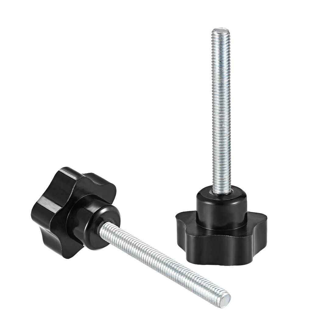 Unique Bargains 5 Pcs Star Knobs Grips M8 x 70mm Male Thread Steel Zinc ...